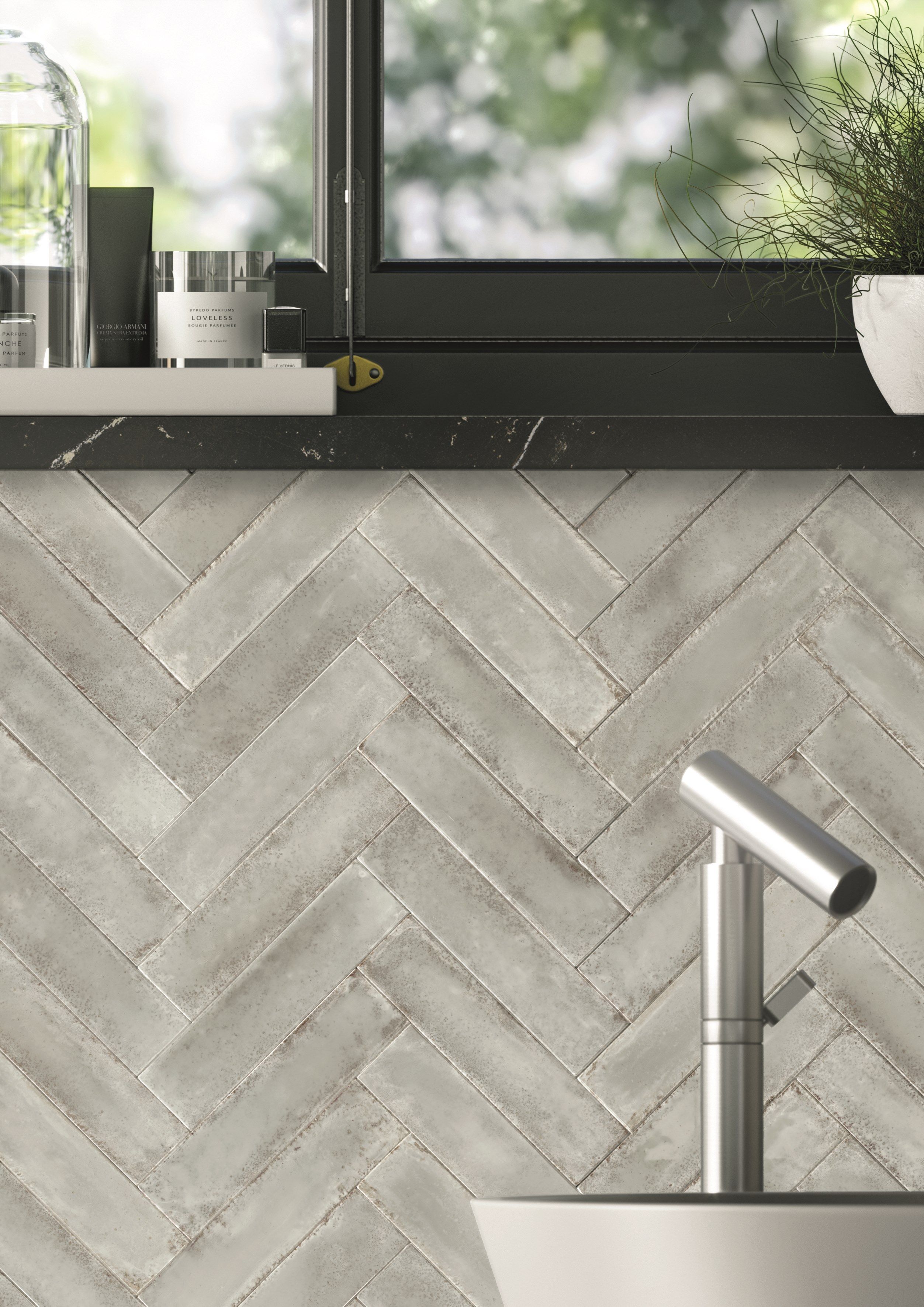 Porcelain stoneware wall/floor tiles with metal effect METALLICA ...