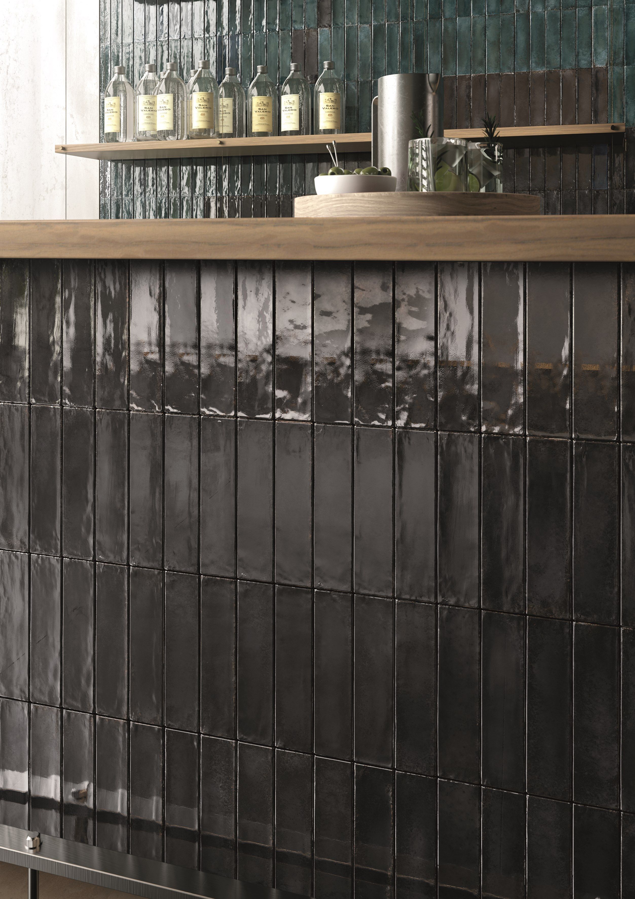 Porcelain stoneware wall/floor tiles with metal effect METALLICA ...