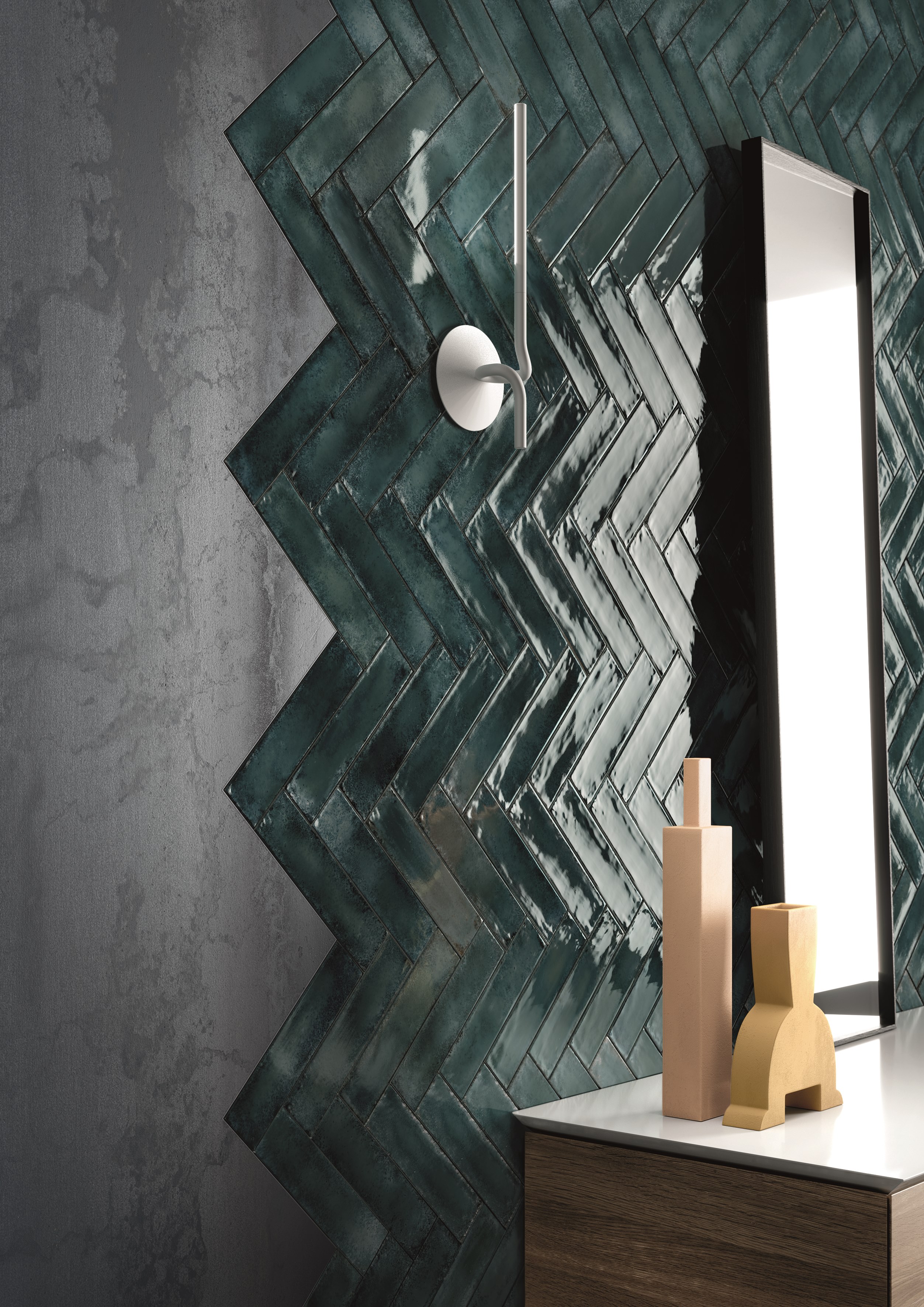 Porcelain stoneware wall/floor tiles with metal effect METALLICA DARK ...