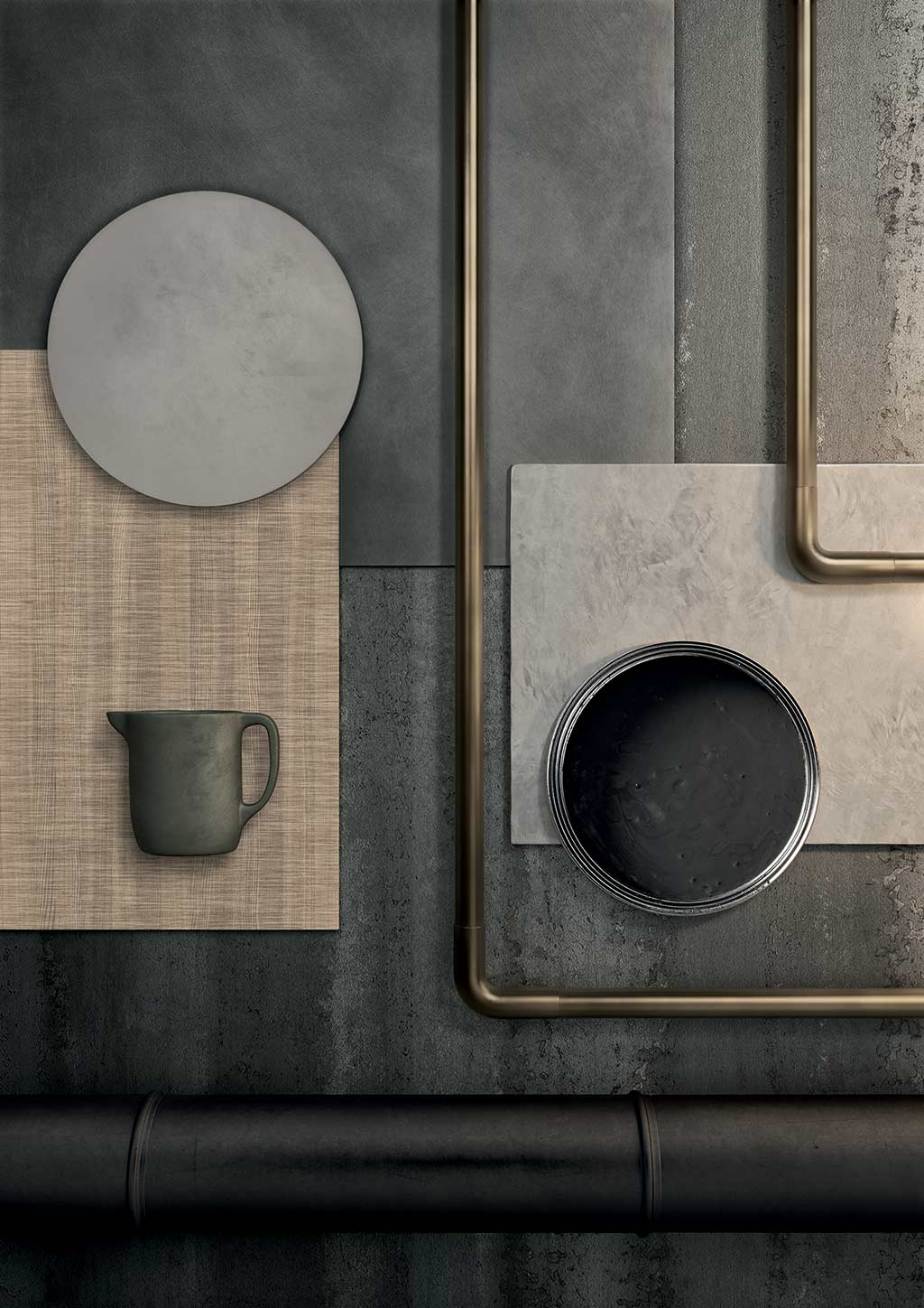 Porcelain stoneware wall/floor tiles with metal effect METAMORFOSI By ...