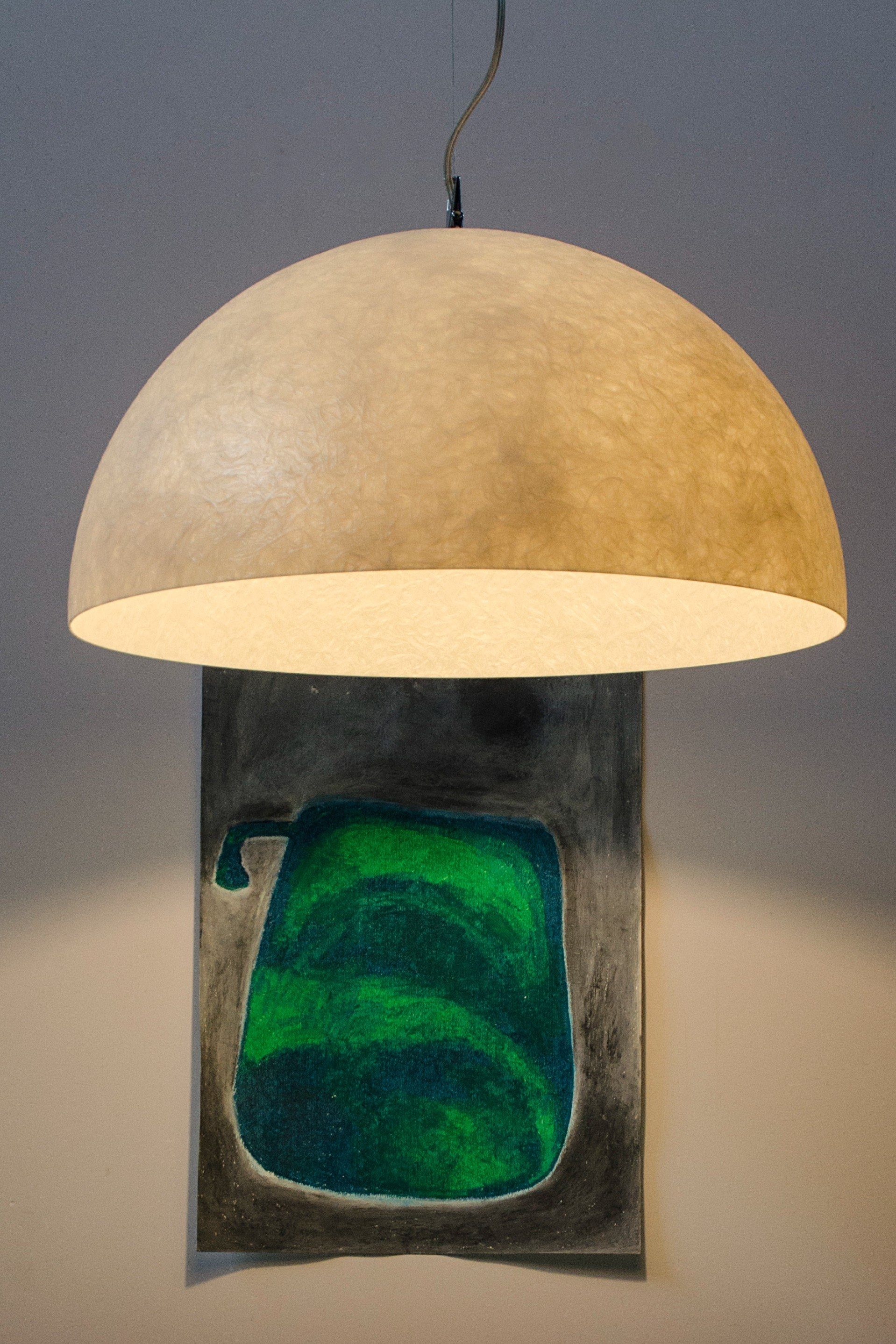 MEZZA LUNA MINI NEBULITE Pendant lamp By In-es.artdesign