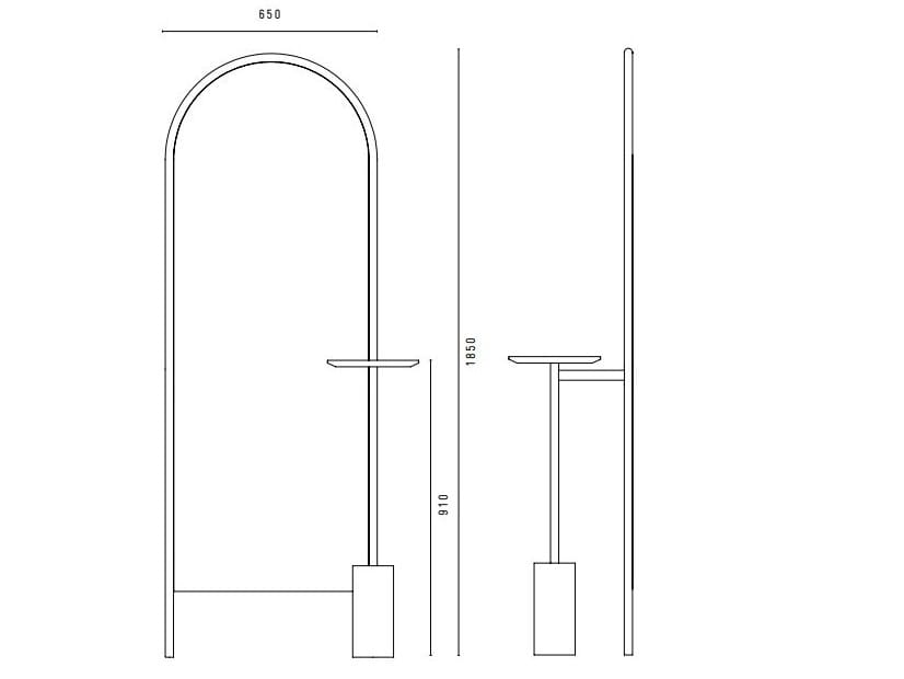 MICHELLE | Freestanding mirror By SP01 design Tim Rundle