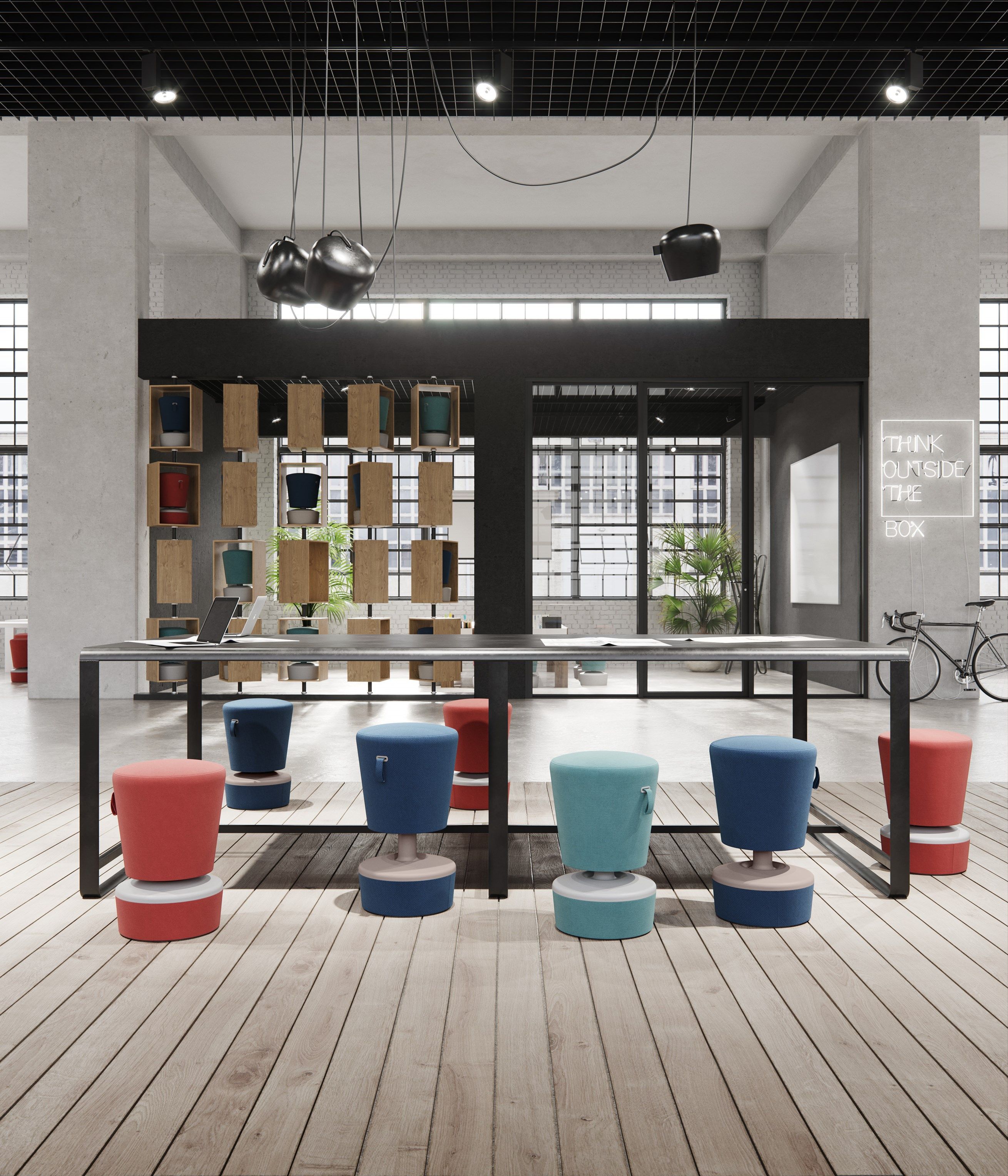 Tabouret à bascule réglable en hauteur MICKEY By profim design ITO DESIGN