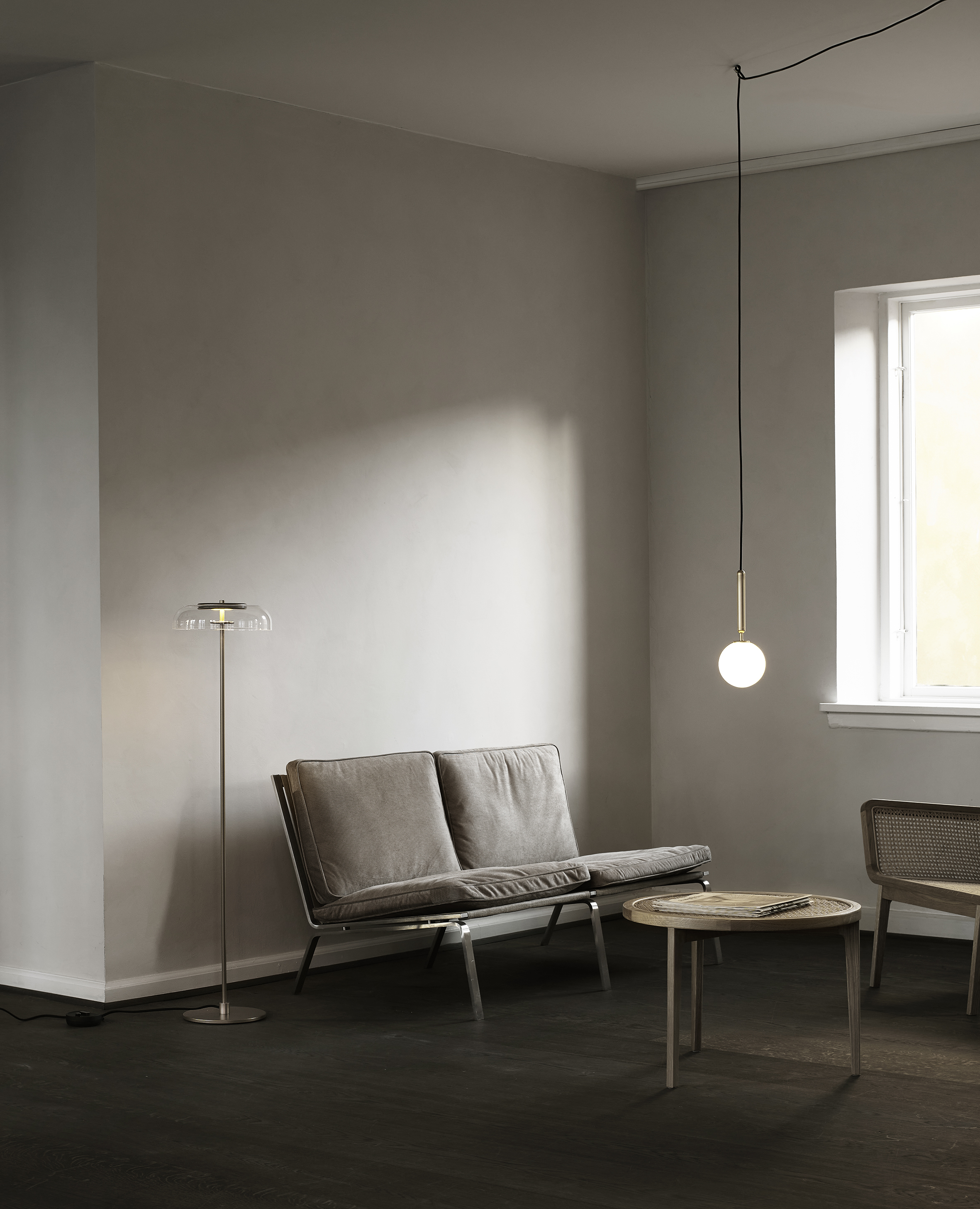 MIIRA 1 BRASS OPAL Pendant lamp By Nuura