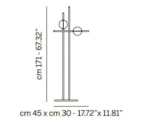 MIKADO | Floor lamp Mikado Collection By Euroluce Lampadari