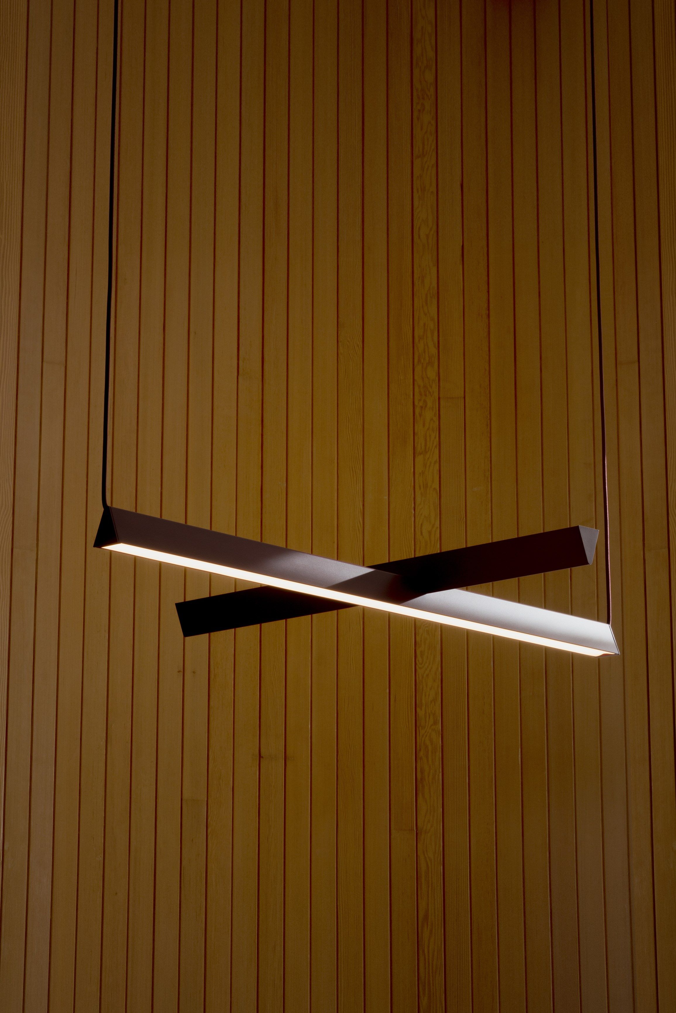 LED direct-indirect light pendant lamp MILE 01 By Lambert & Fils design ...