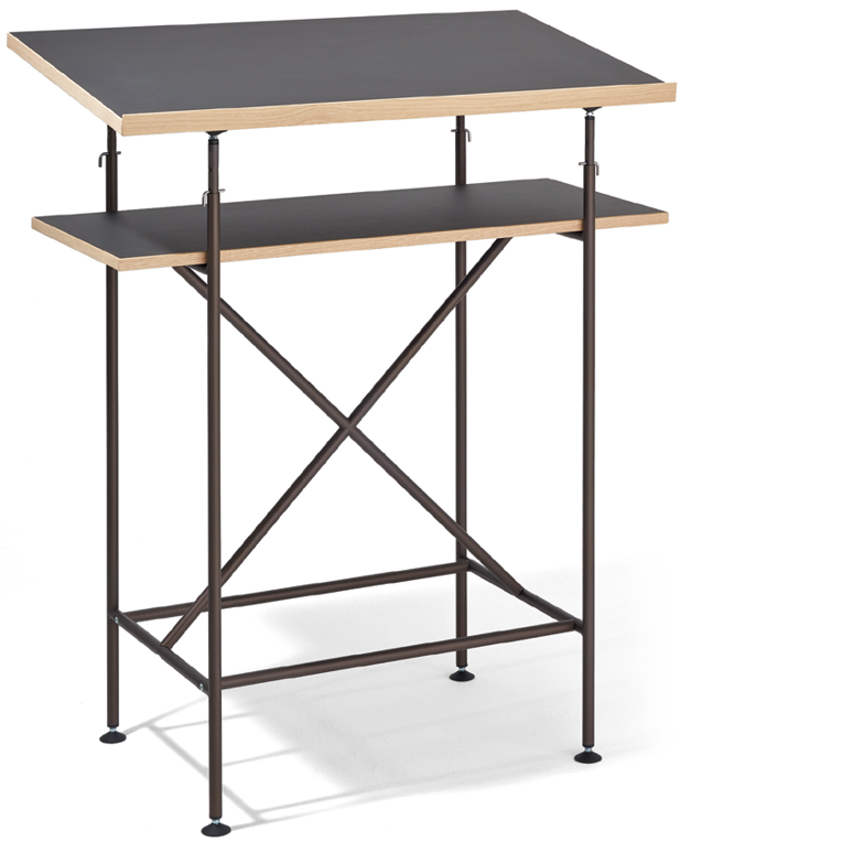 MILLA Height-adjustable rectangular writing desk By Richard Lampert ...