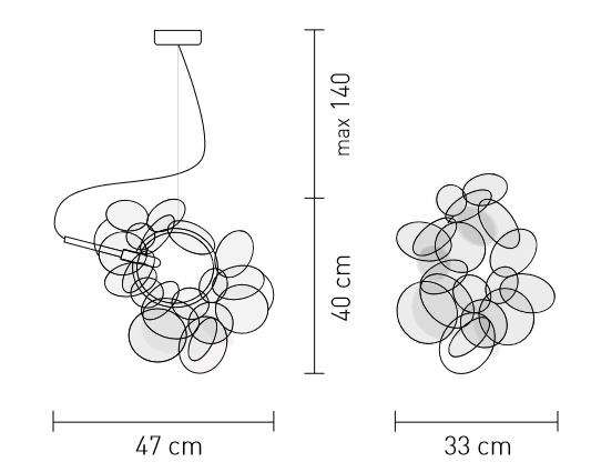 MILLE BOLLE | Lampada a sospensione By Slamp design Adriano Rachele