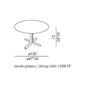 MILLER Round marble table By Meridiani | design Andrea Parisio