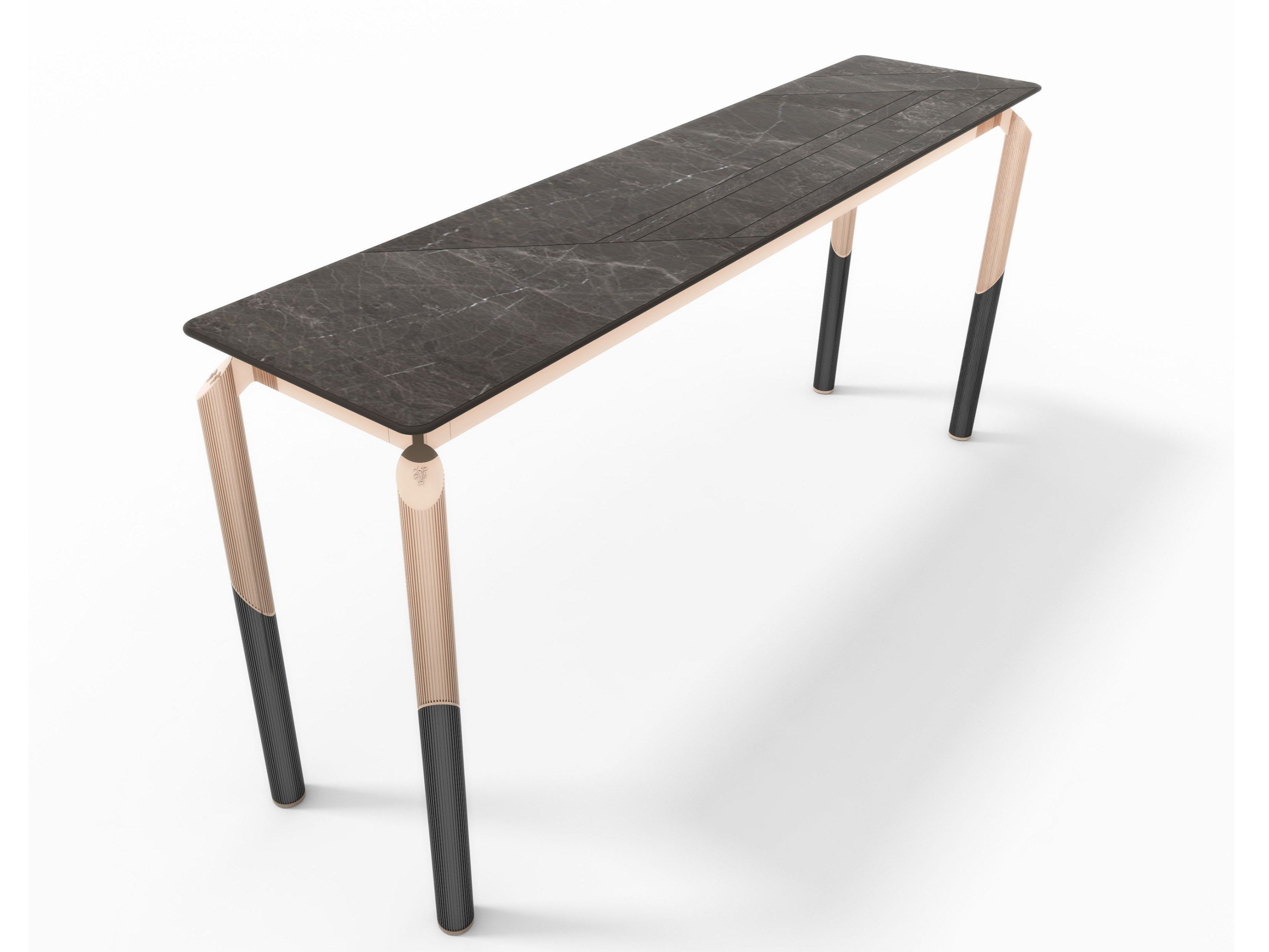 MILTON Rectangular marble console table By Visionnaire | design ...