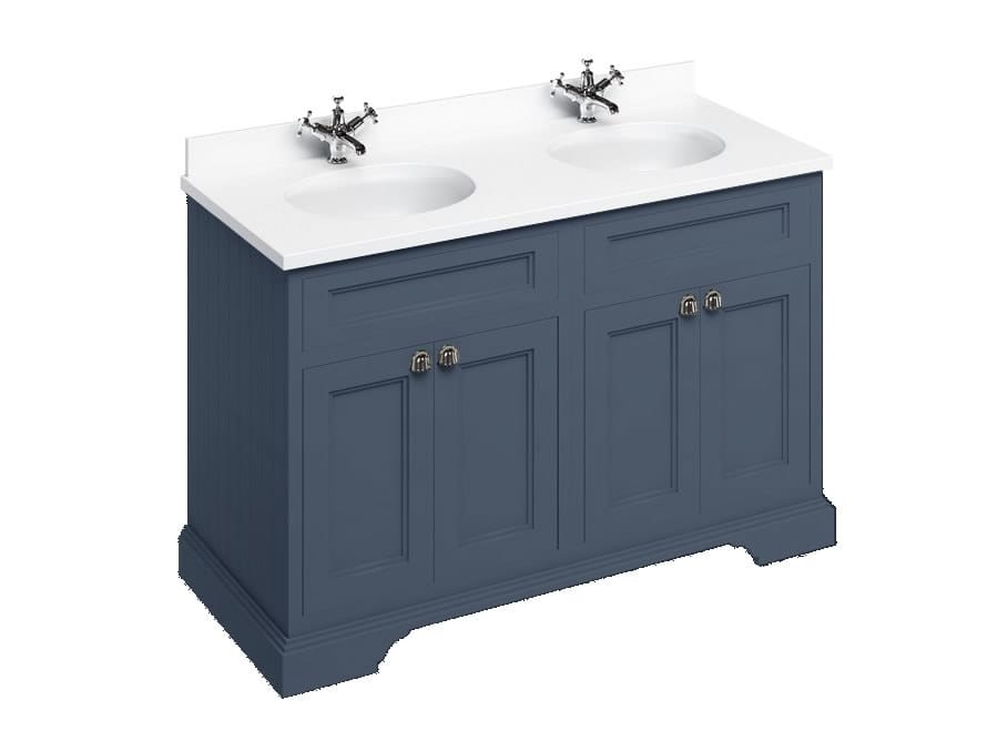 MINERVA | Double vanity unit Double MDF vanity unit with doors By ...