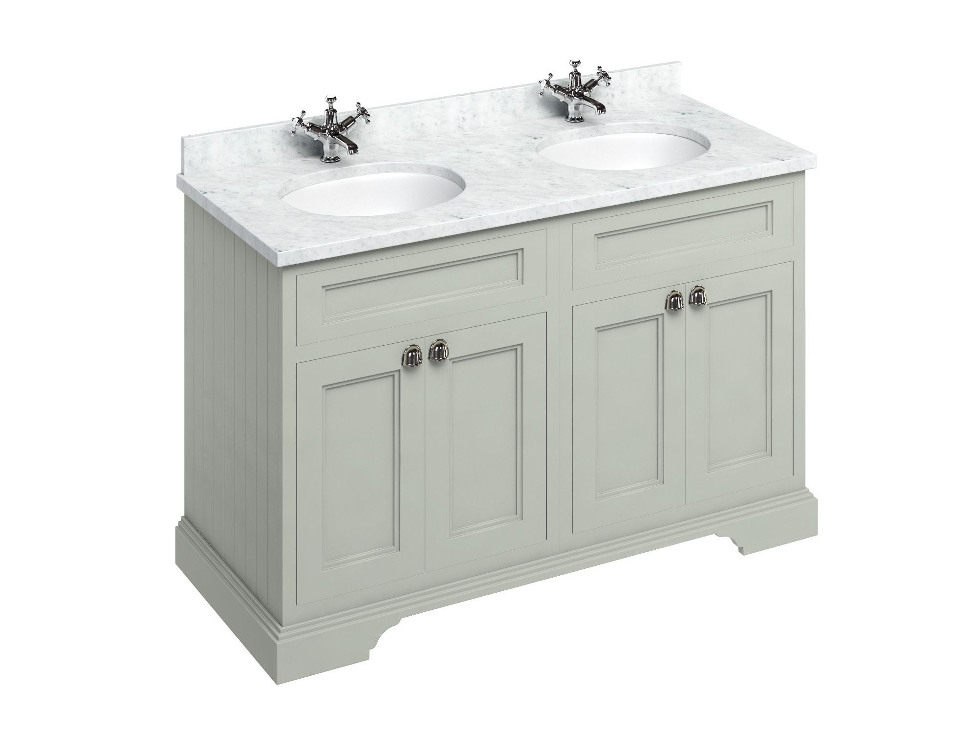 MINERVA | Double vanity unit Double MDF vanity unit with doors By ...