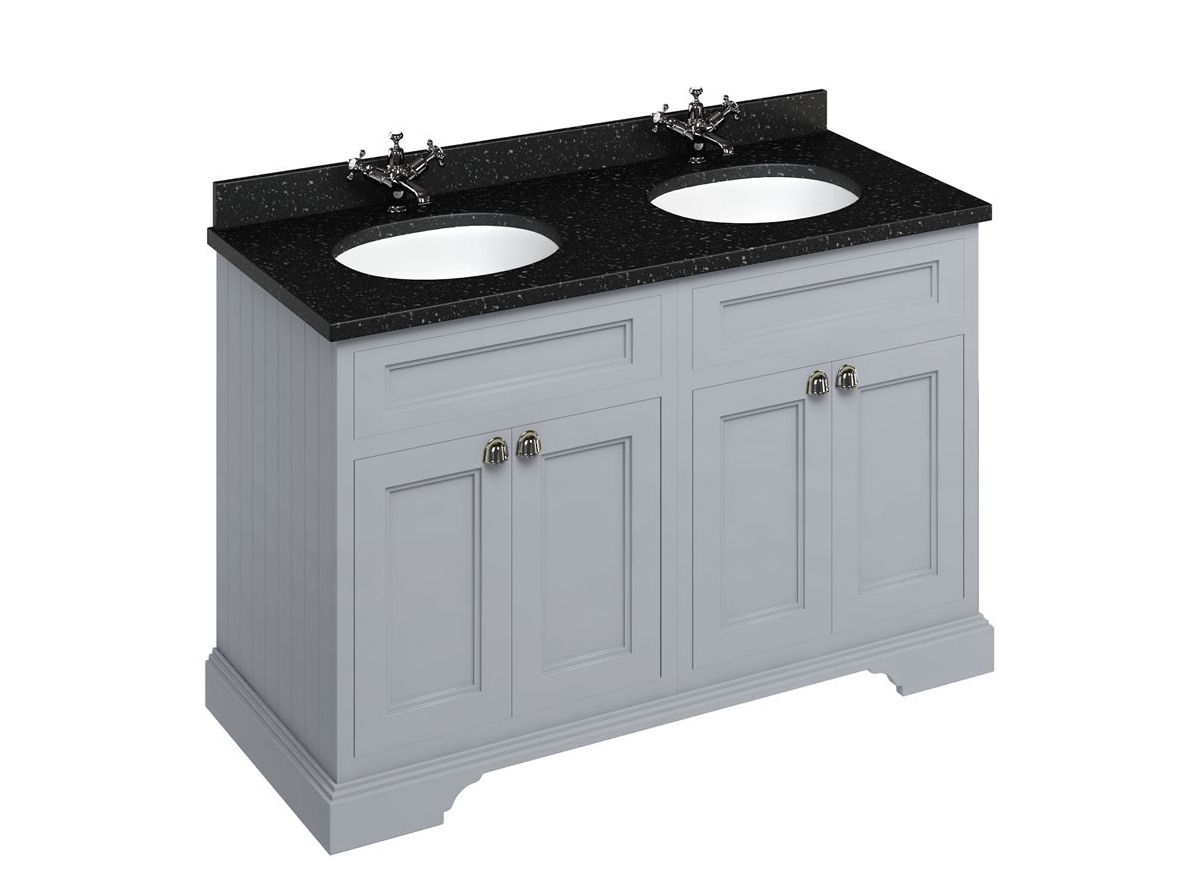 MINERVA | Double vanity unit Double MDF vanity unit with doors By ...