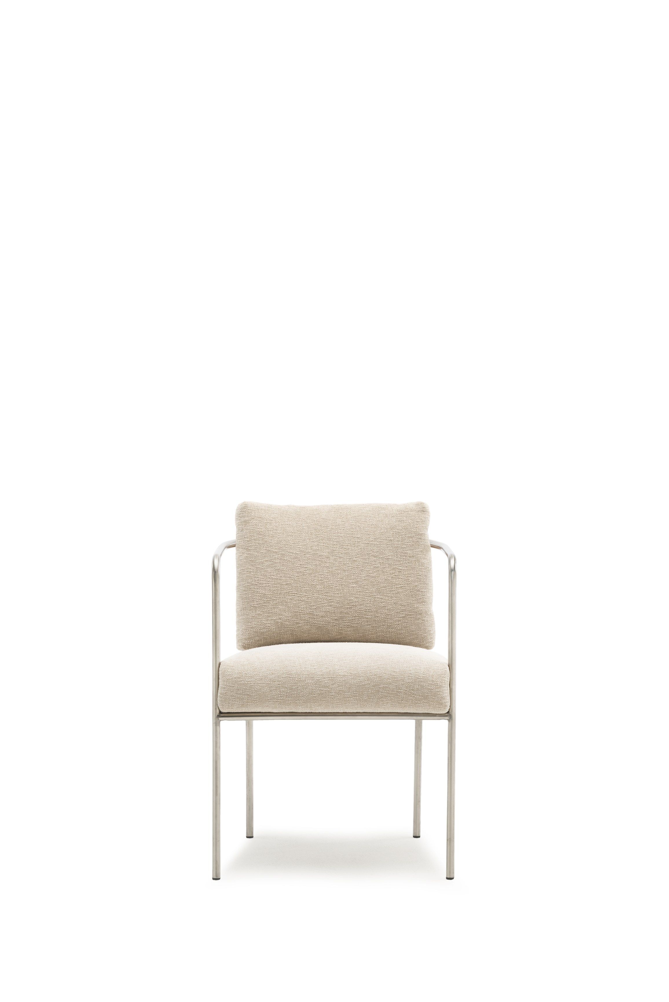 MINI CAFÉ Steel chair with armrests By Living Divani | design Piero Lissoni