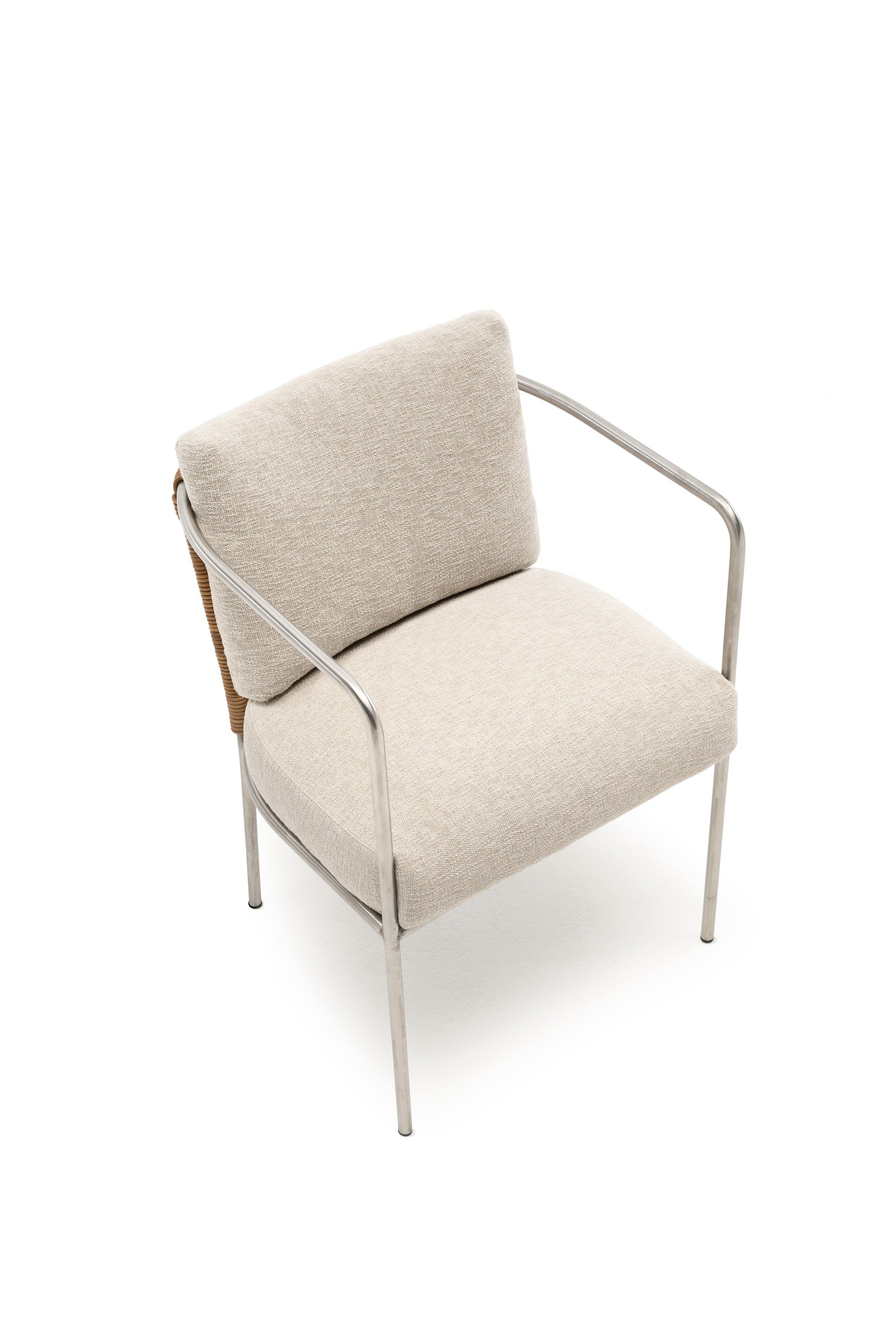 MINI CAFÉ Steel chair with armrests By Living Divani | design Piero Lissoni