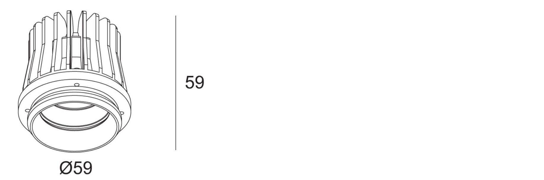 MINI DEEP RINGO TRIMLESS B | Spot By Delta Light