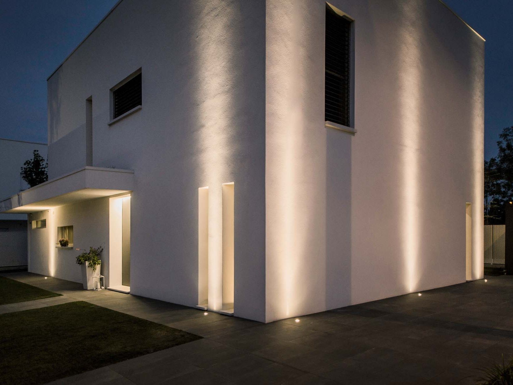 MINI DOT GLASS Ceiling recessed glass and steel Outdoor spotlight By ...