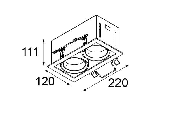 MINI MULTIPLE TRIMLESS Spot encastrable pour plafond By Modular Lighting Instruments