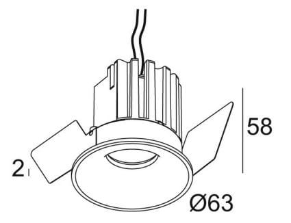 MINI REO II X Outdoor spotlight By Deltalight