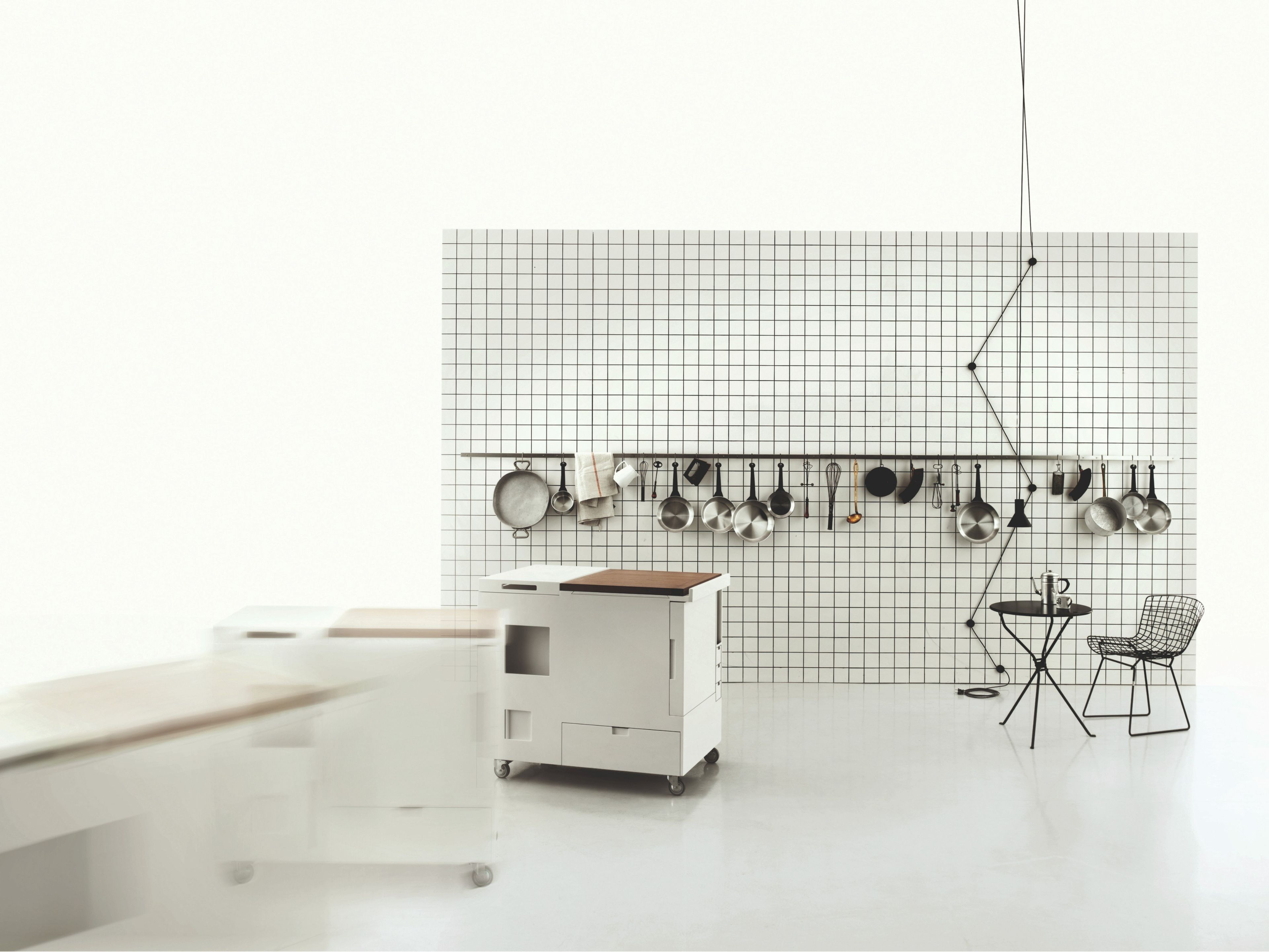 MINIKITCHEN Moveable kitchen with castors By Boffi | design Joe Colombo
