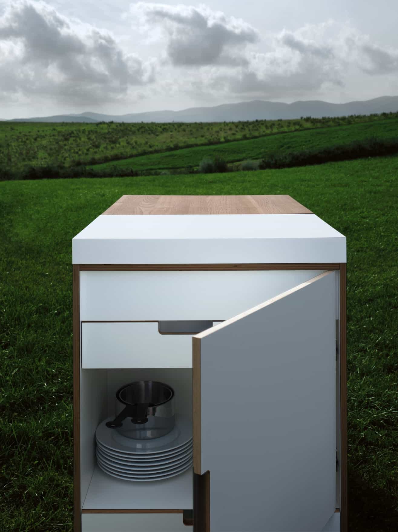 MINIKITCHEN OUTDOOR Moveable kitchen with castors By Boffi | design Joe ...