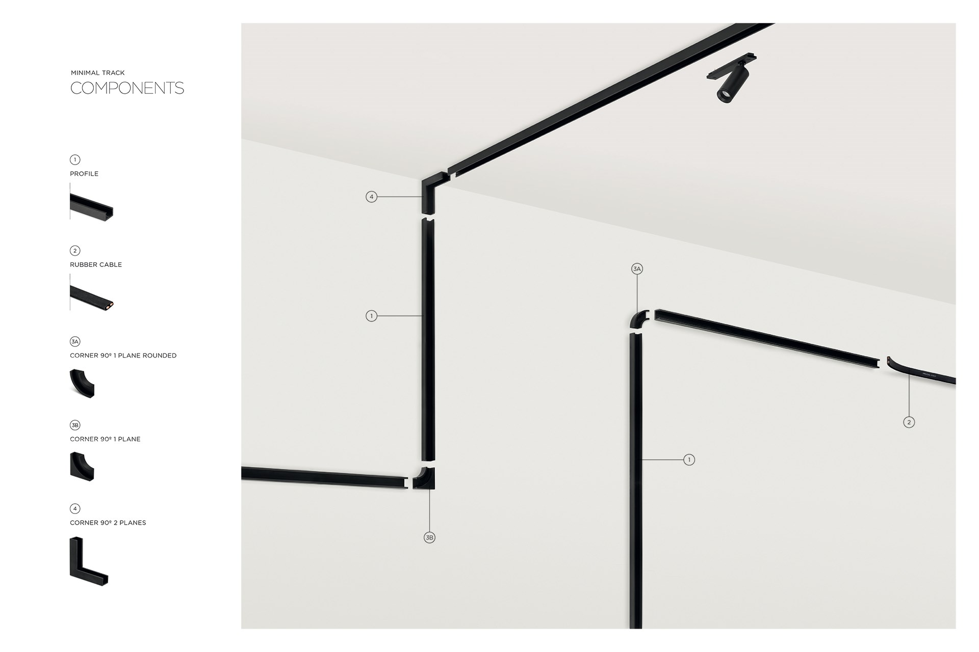 Anodized aluminium Track-Light MINIMAL TRACK By Arkoslight design Rubén ...