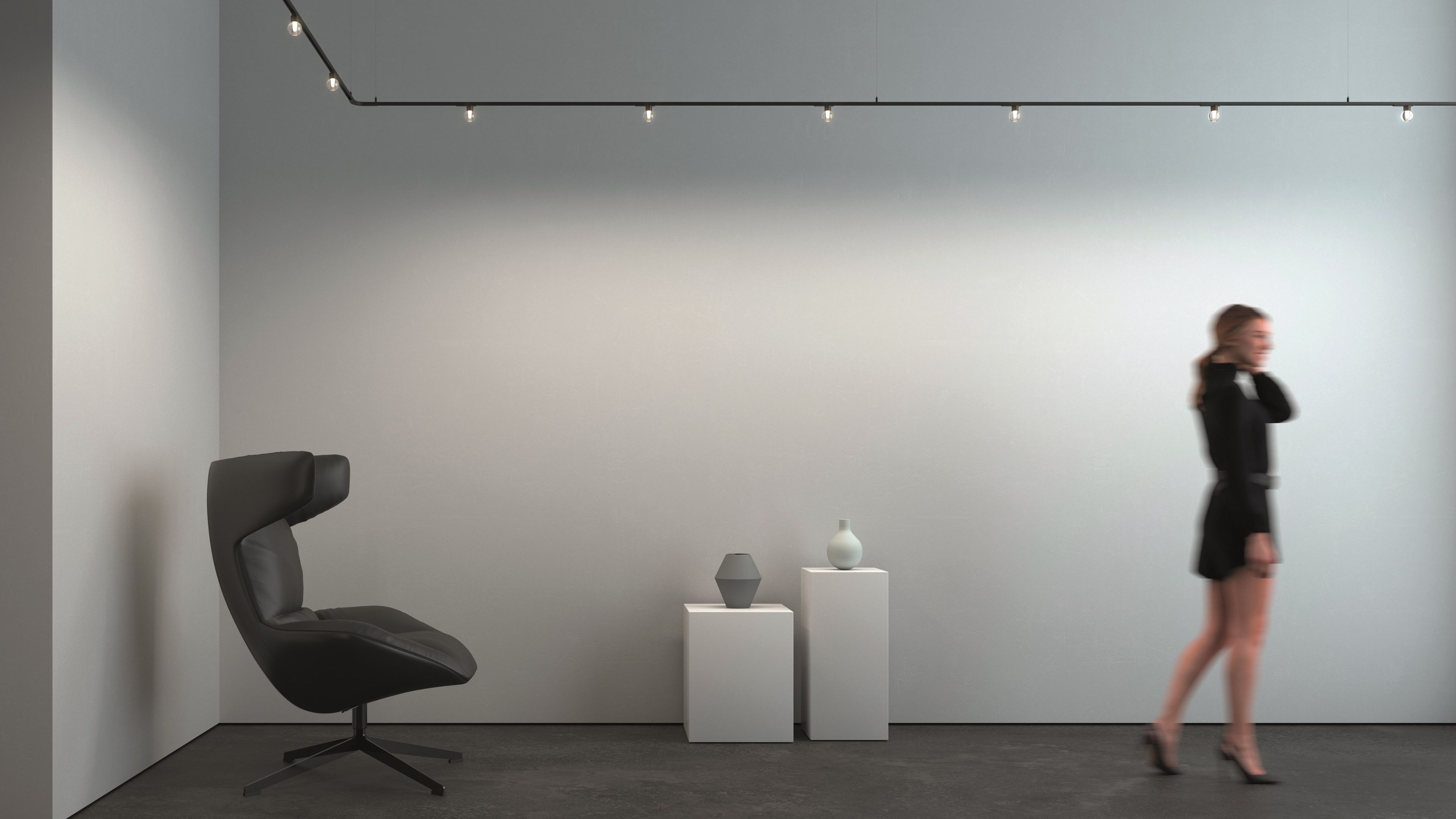 LED Anodized aluminium track-Light MINIMAL TRACK SUSPENSION By ...