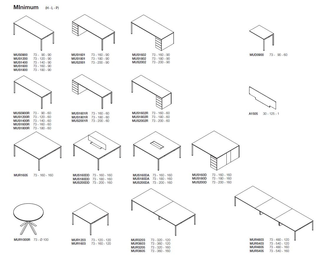 MINIMUM | Round meeting table Minimum Collection By Ultom
