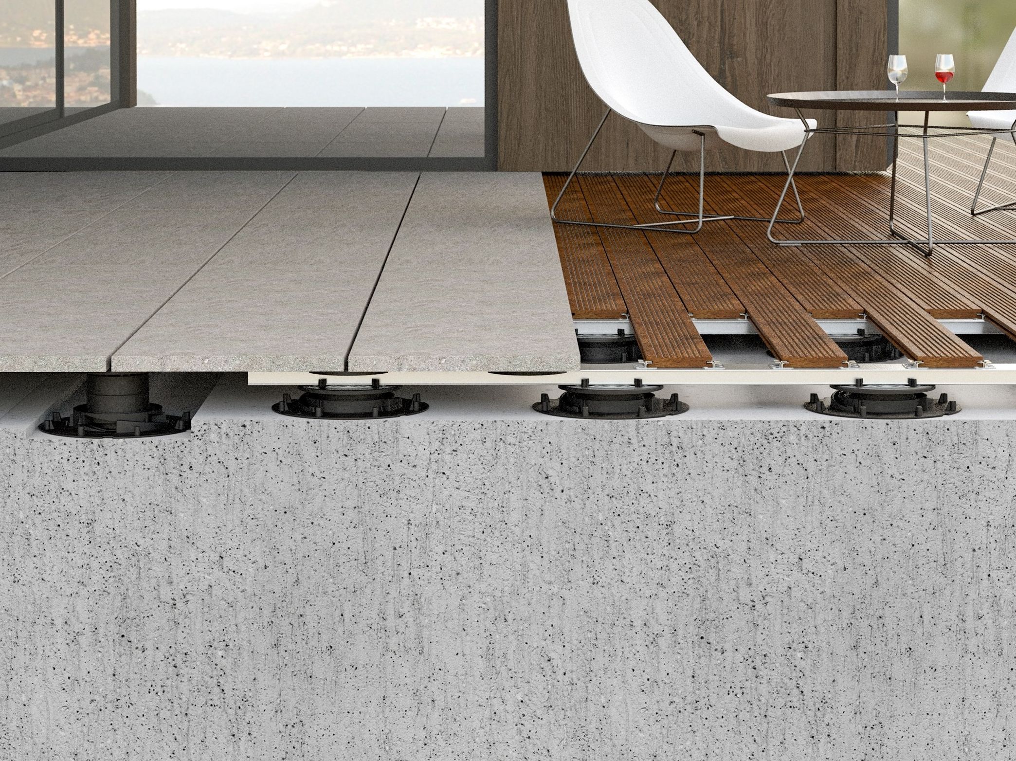 MINIPRO raised floor support By IMPERTEK