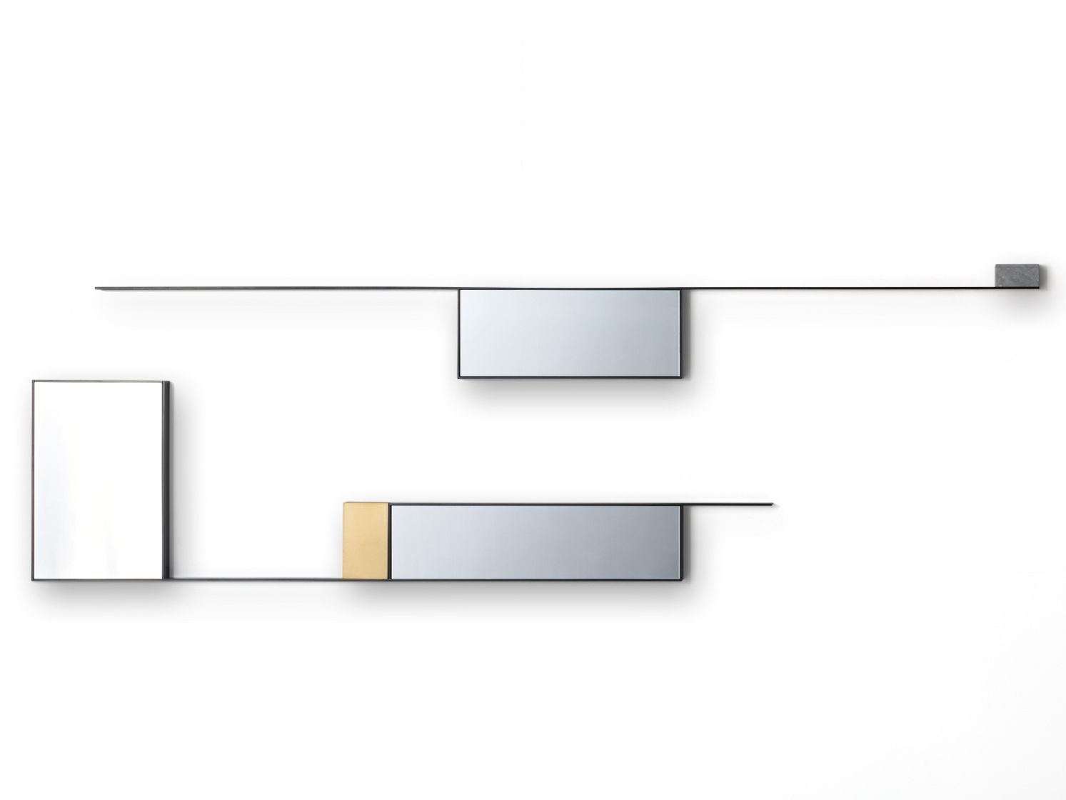MIRROR LINES Mirror By MDF Italia | design Pitsou Kedem, Irene Goldberg