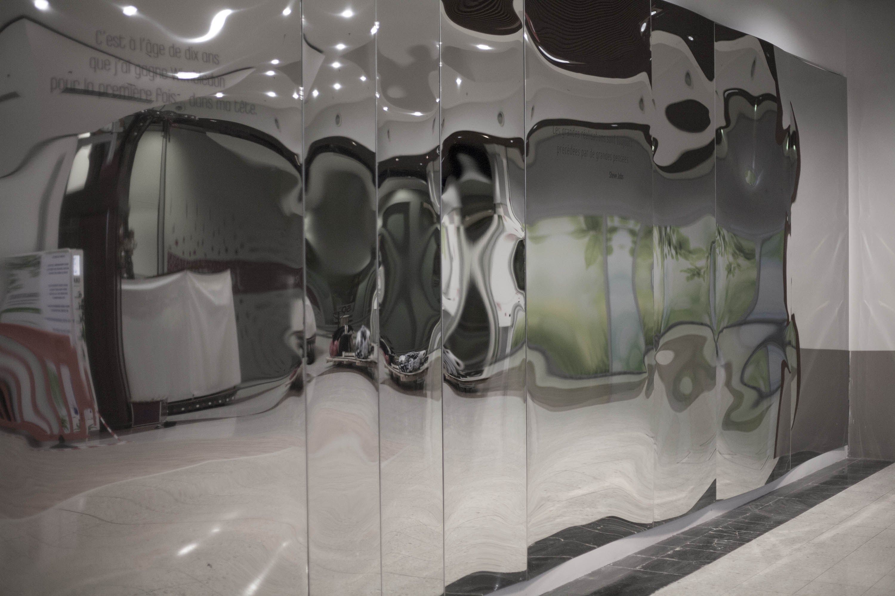 DISTORTING MIRROR PANEL | Wall-mounted mirror By VIDAME EDITIONS design ...