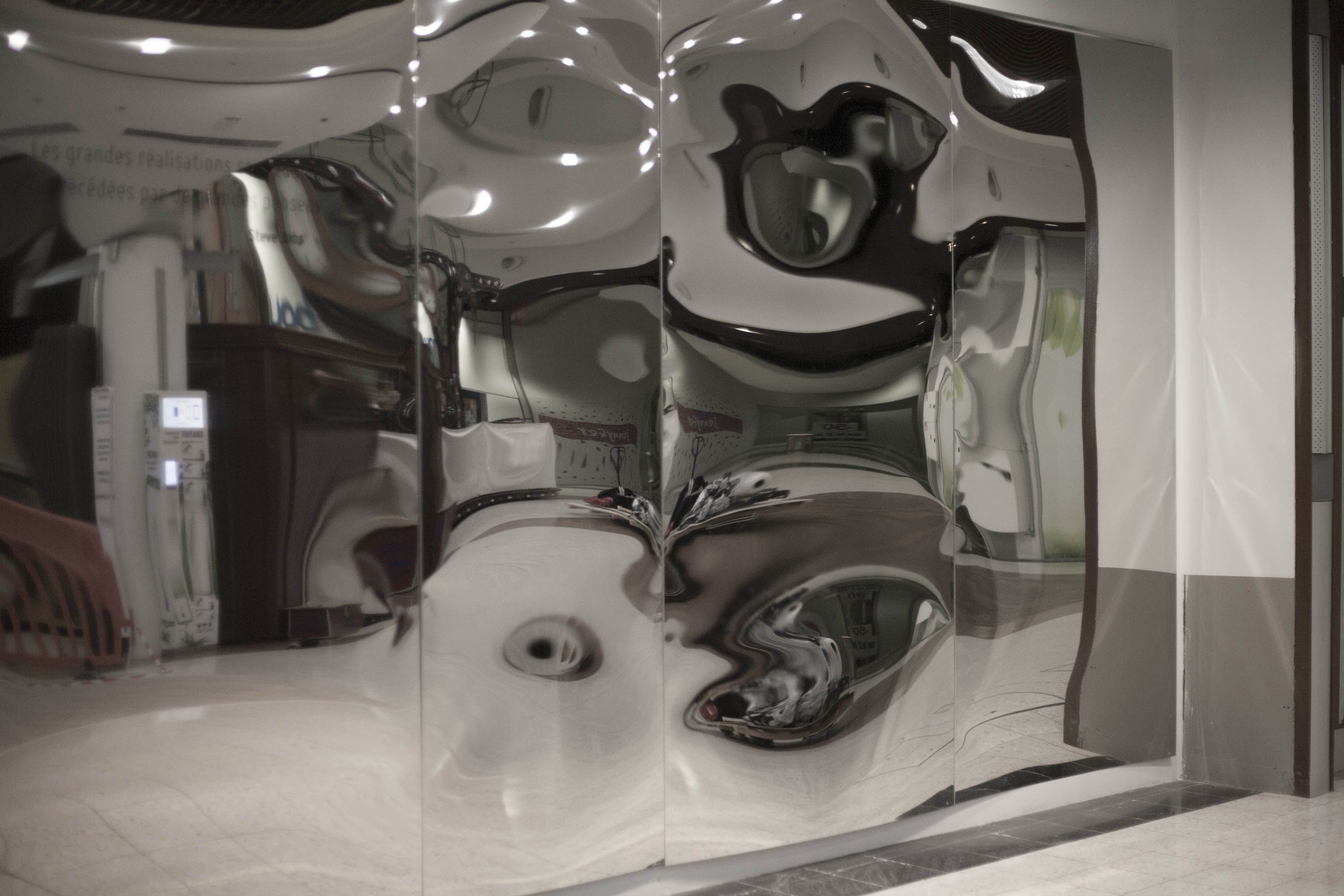 DISTORTING MIRROR PANEL | Wall-mounted mirror By VIDAME EDITIONS design ...