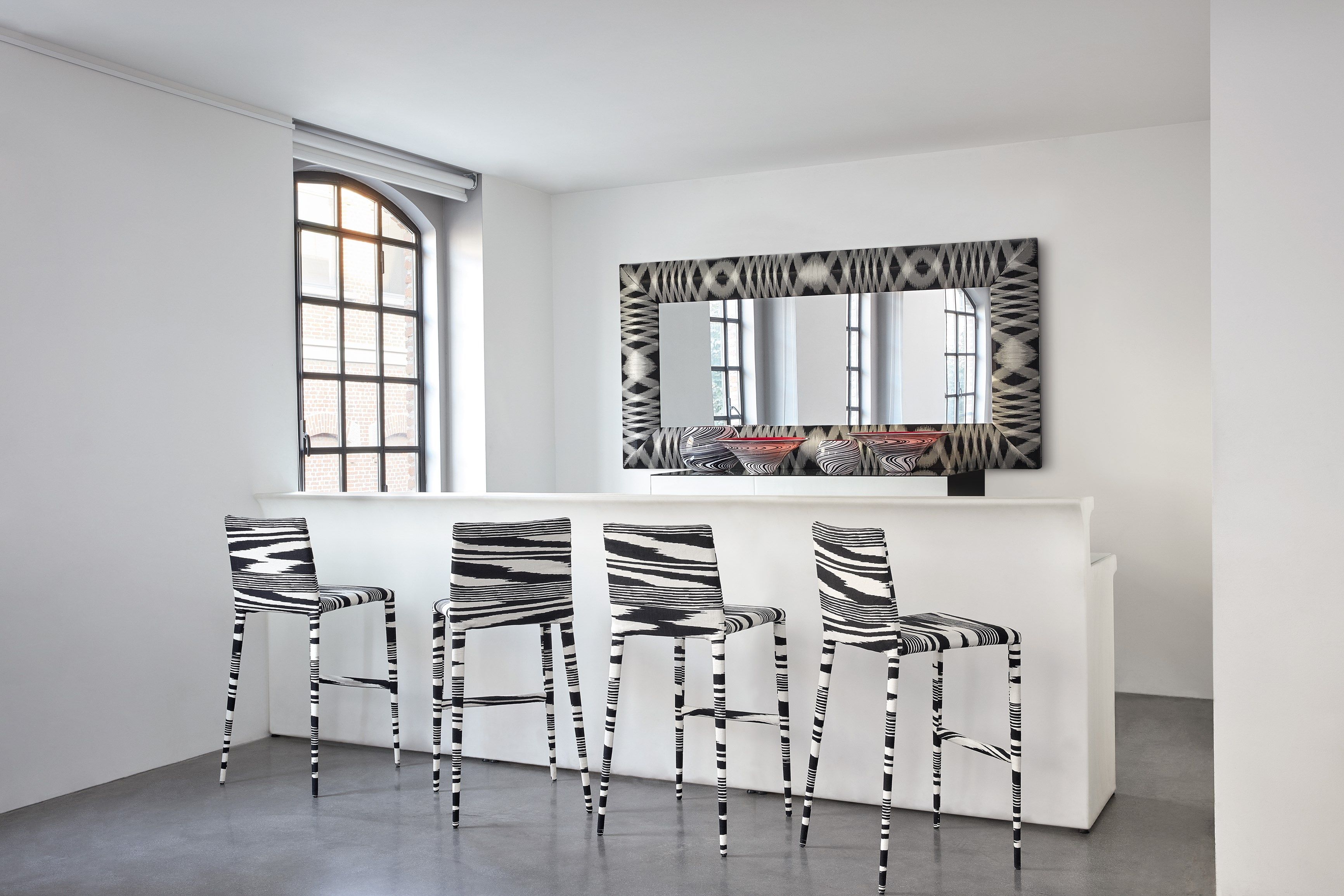 High fabric stool MISTER By MissoniHome