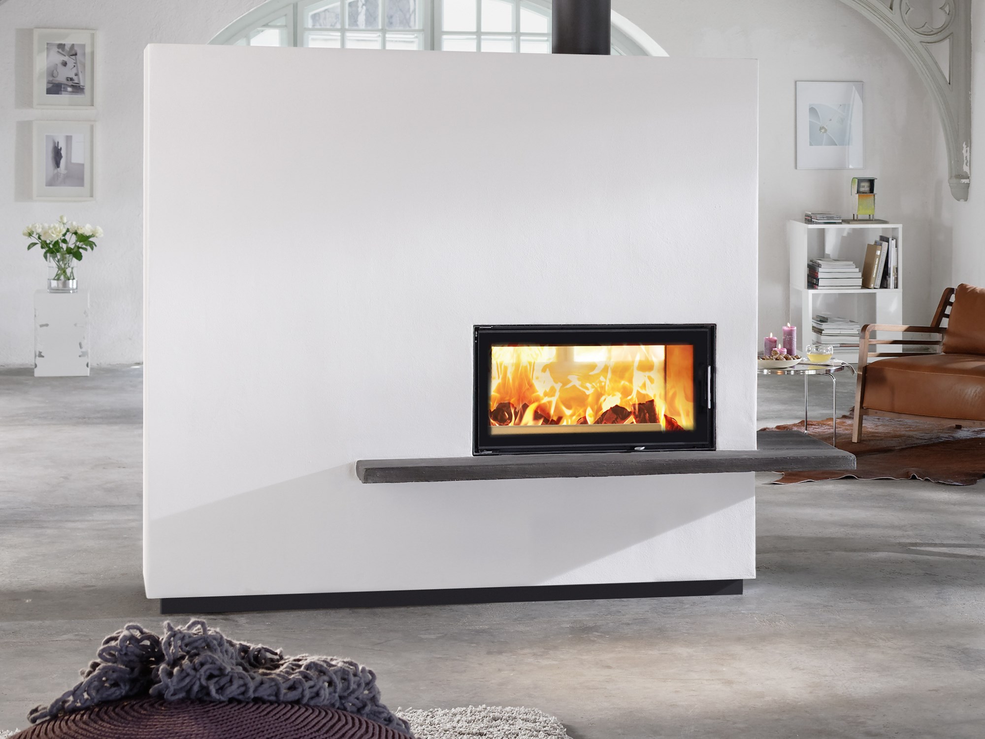 Freestanding fireplace MIU By Austroflamm