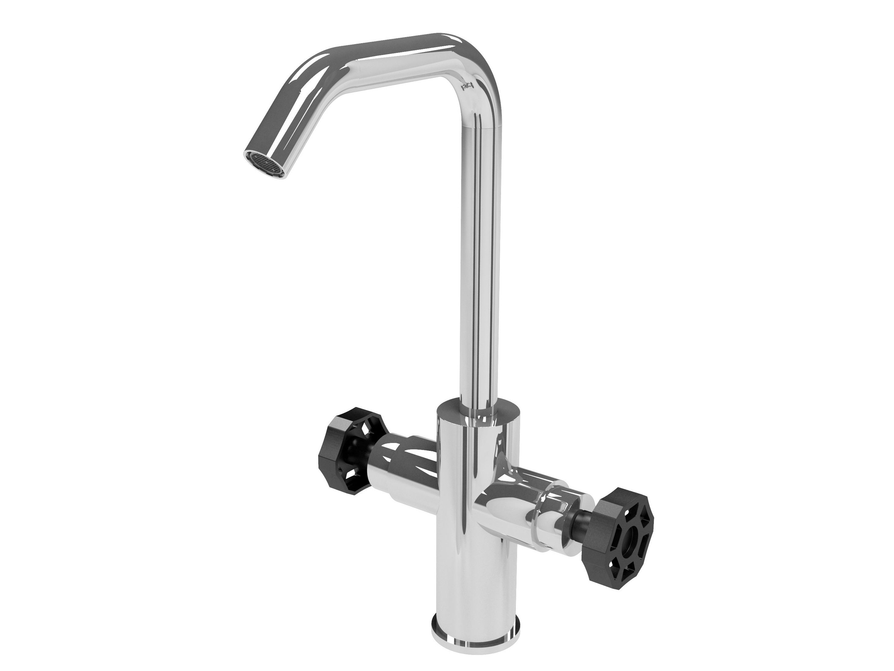 Chromed brass washbasin tap MIX&MATCH TMI.B.2M.Y By Water Evolution