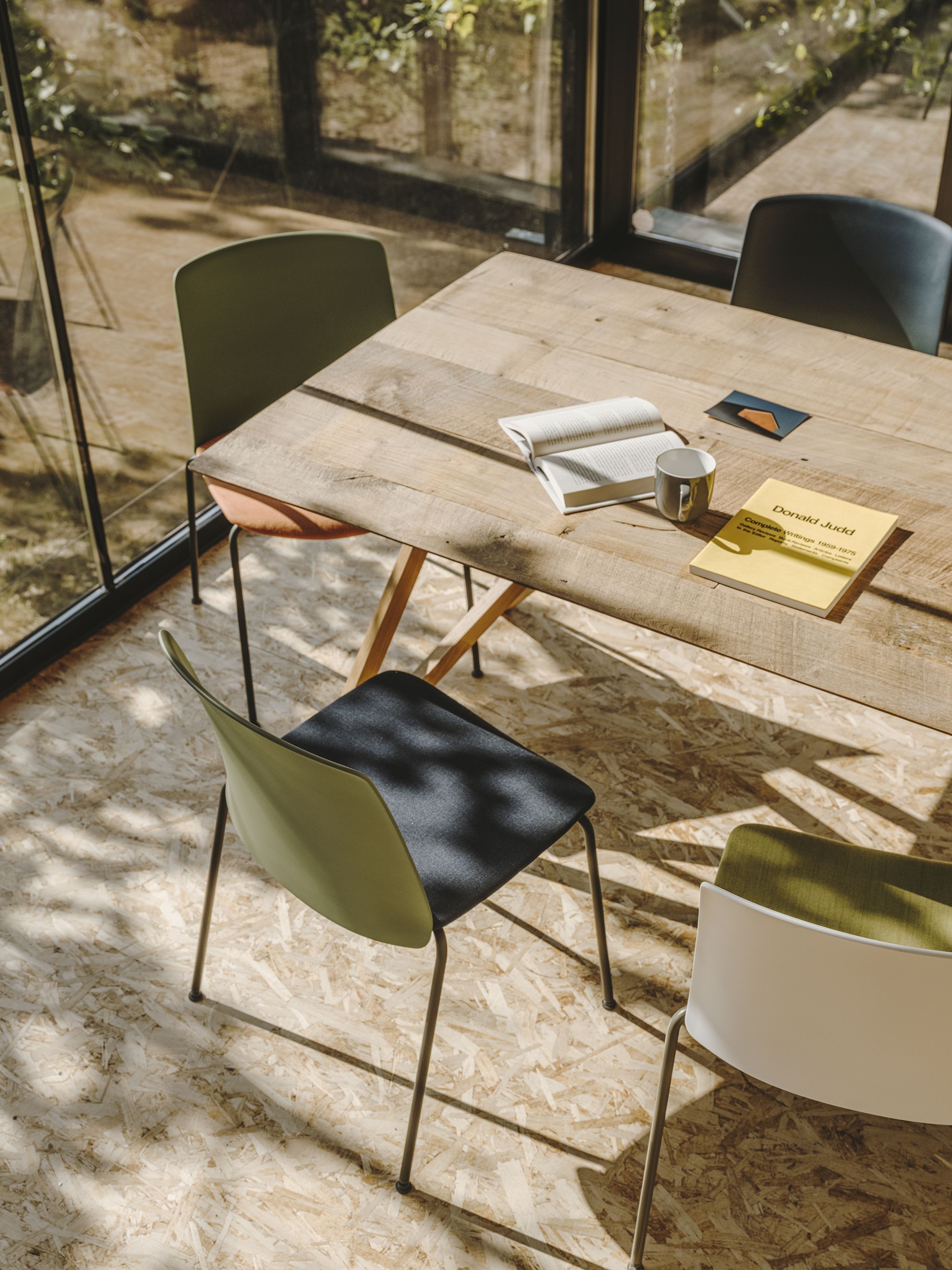 MIXU Polypropylene and plywood stackable chair By Arper | design Gensler