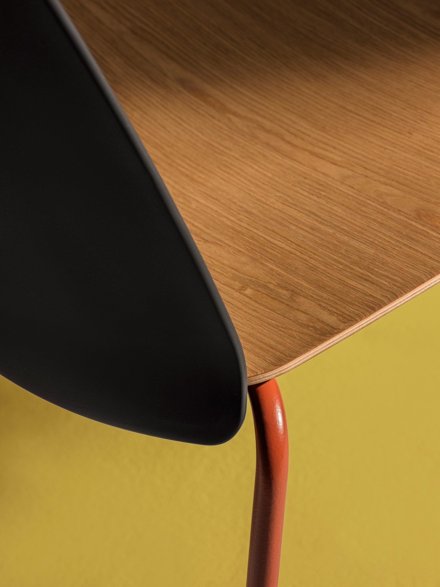 MIXU Polypropylene and plywood stackable chair By Arper | design Gensler