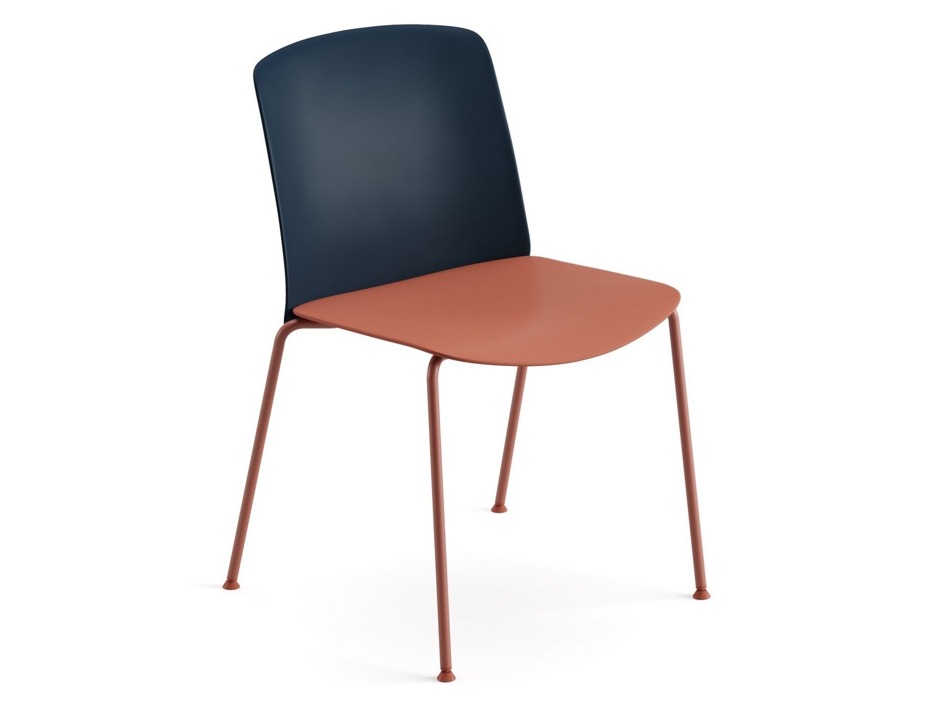 MIXU Polypropylene and plywood stackable chair By Arper | design Gensler