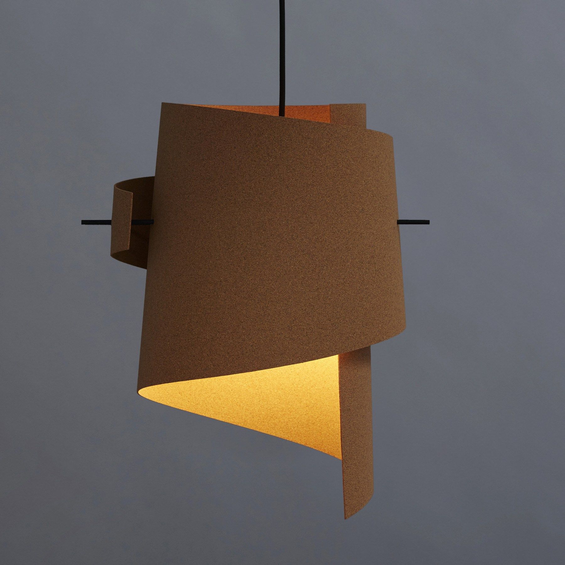 LED handmade cork pendant lamp ML01 LARGE CORK By moijn design ...