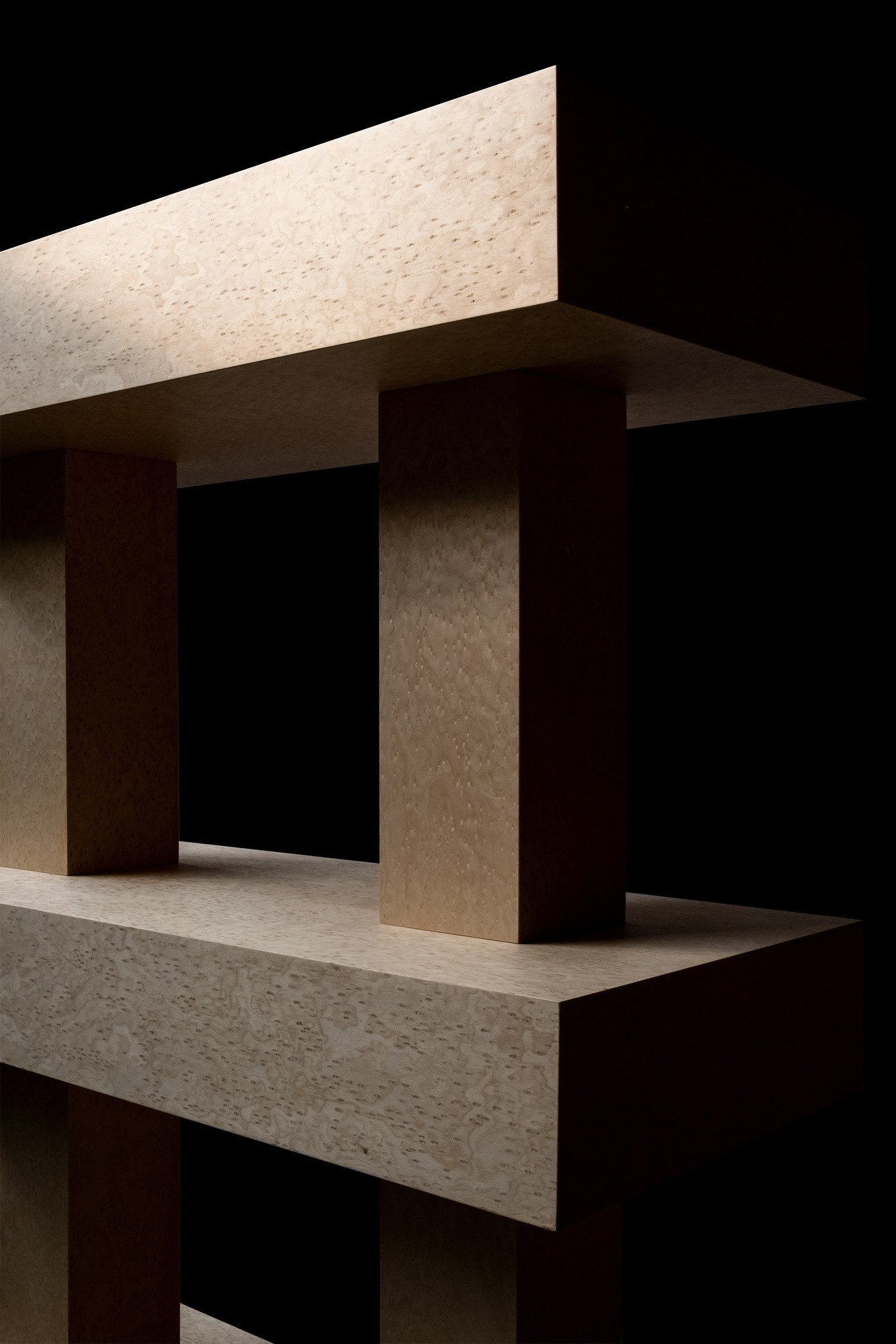 MOBILI SINTETICI Multi-layer wood bench By Medulum | design CARA \ DAVIDE