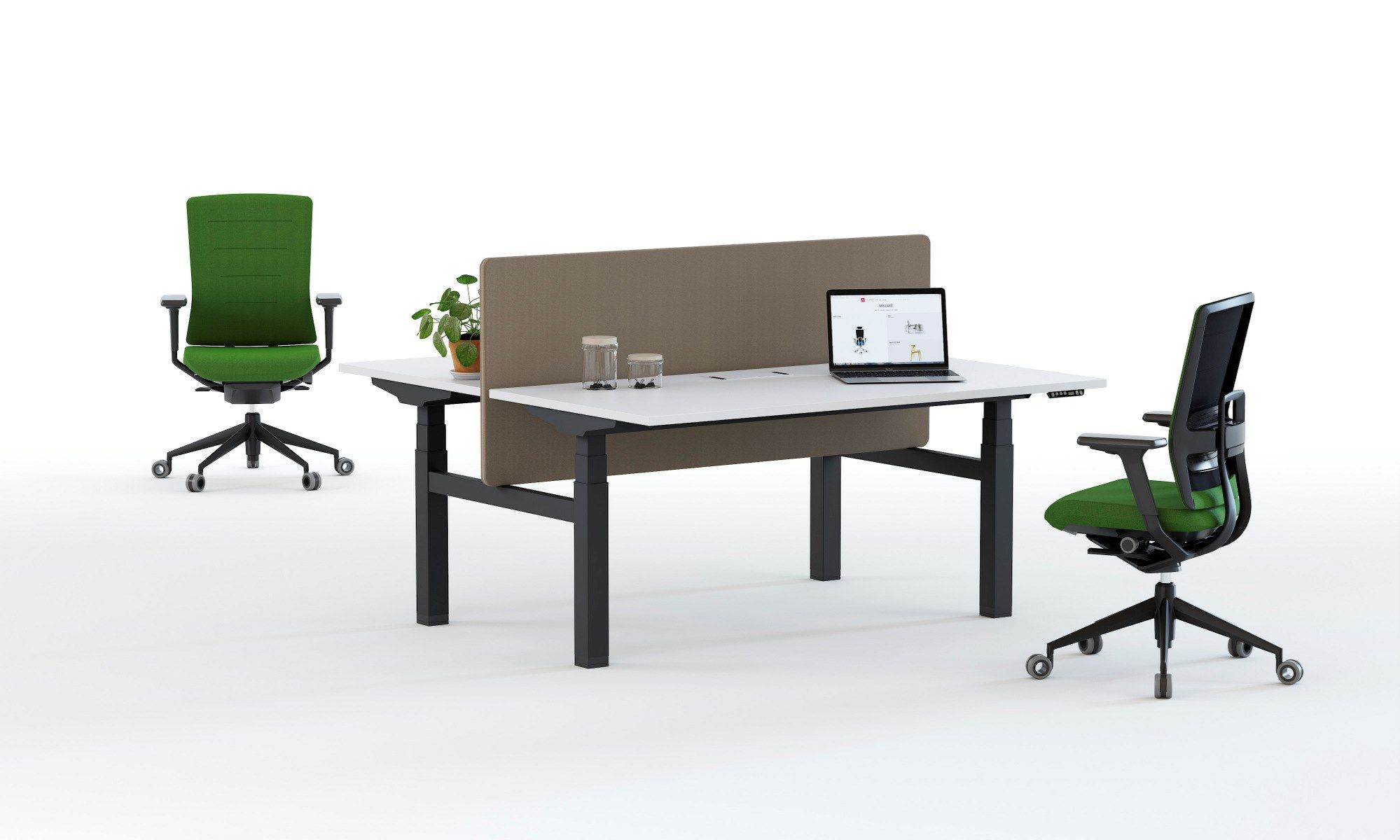 Height-adjustable workstation desk MOBILITY By ACTIU design Javier Cuñado