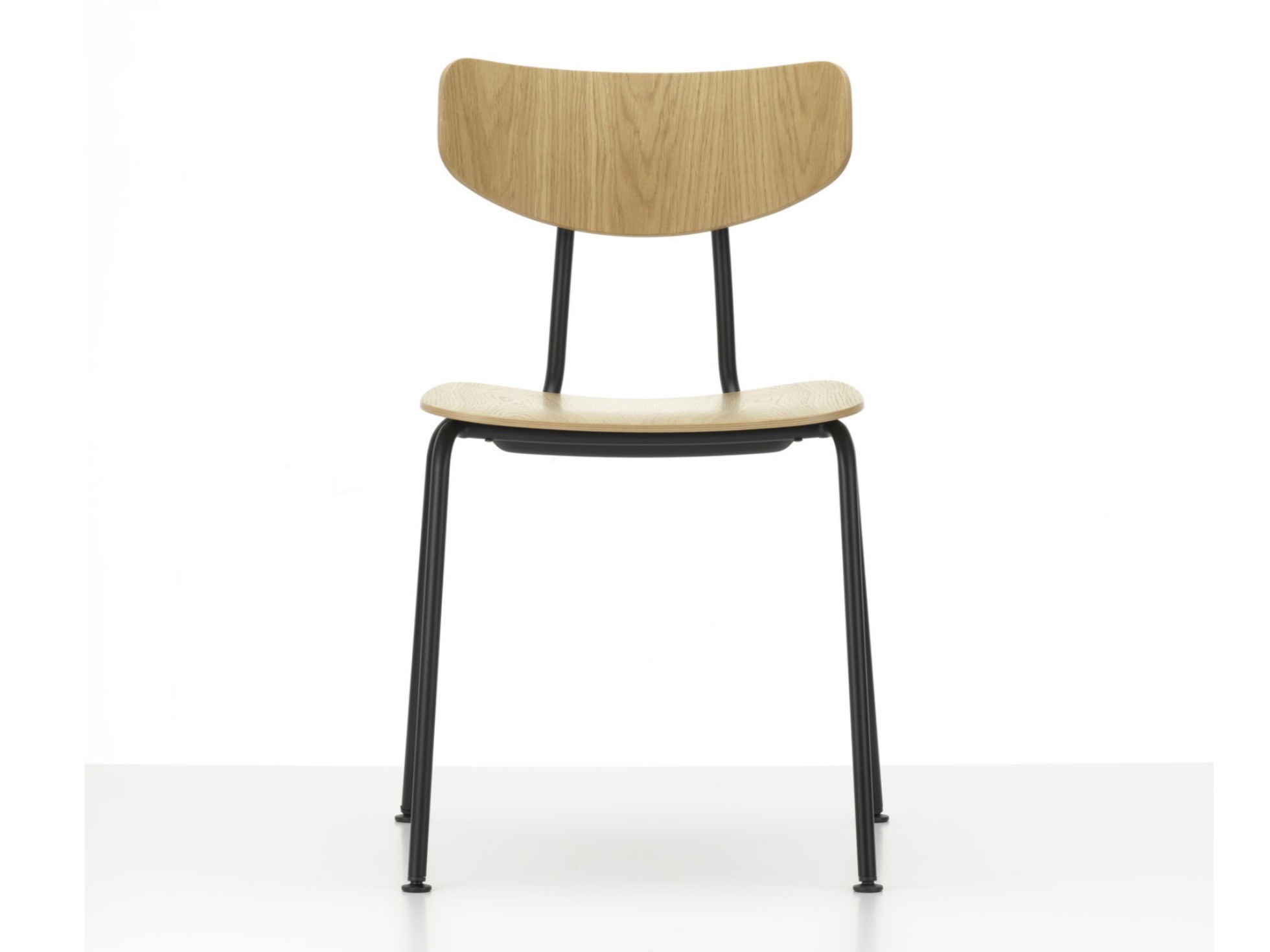 MOCA Stackable open back oak chair By Vitra | design Jasper Morrison