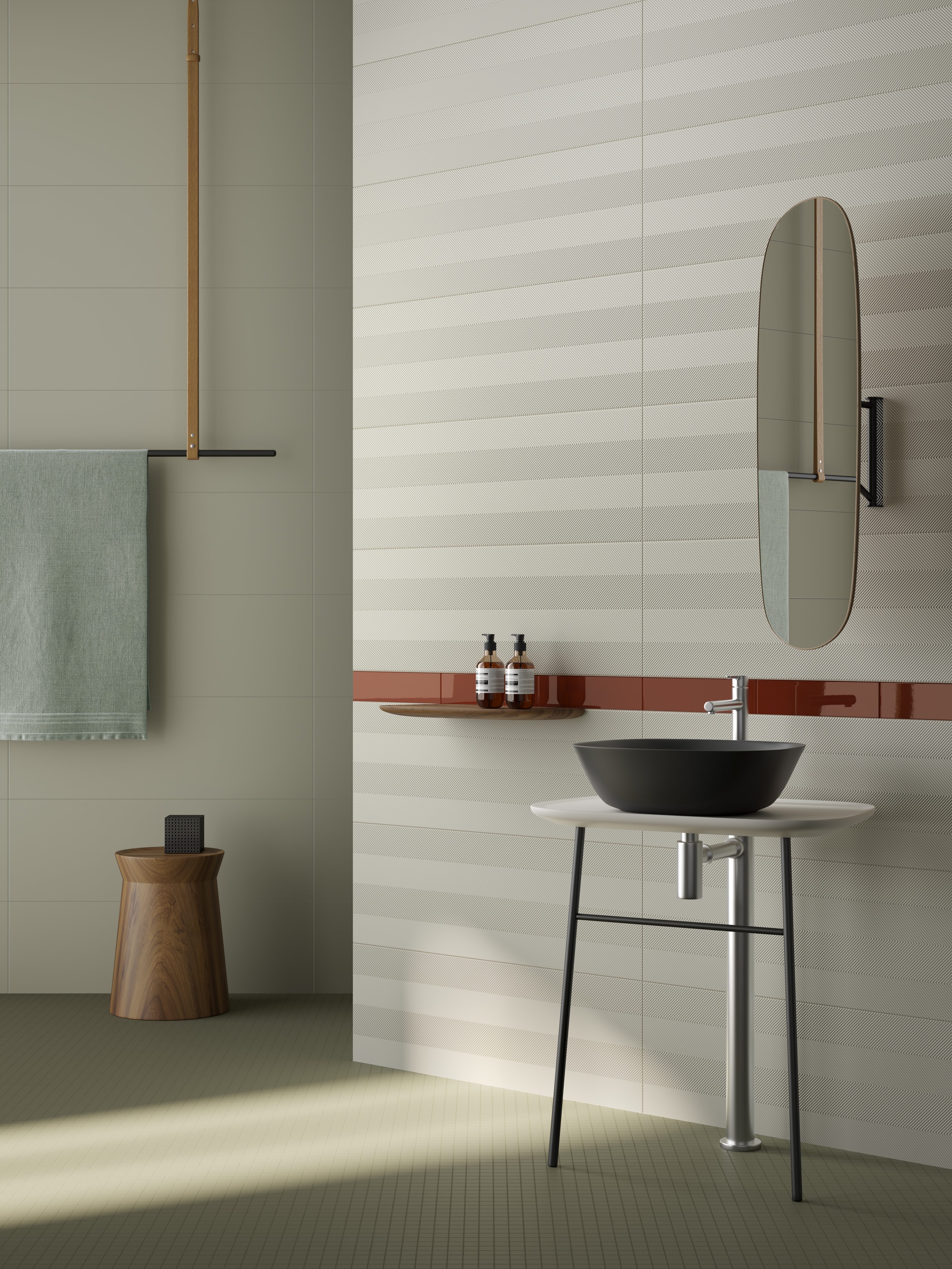 MODE Porcelain stoneware wall/floor tiles By VitrA Bathrooms