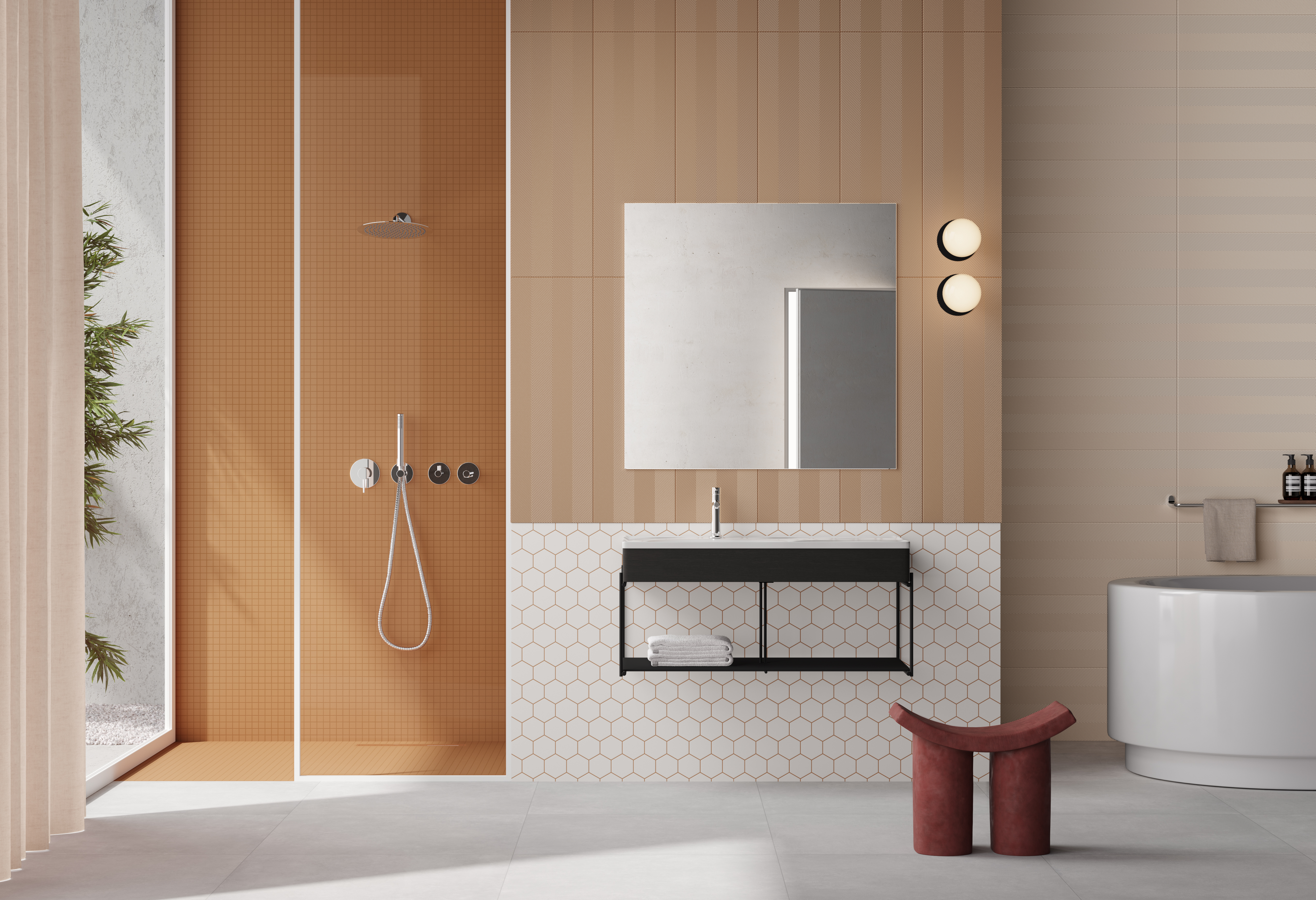 MODE Porcelain stoneware wall/floor tiles By VitrA Bathrooms
