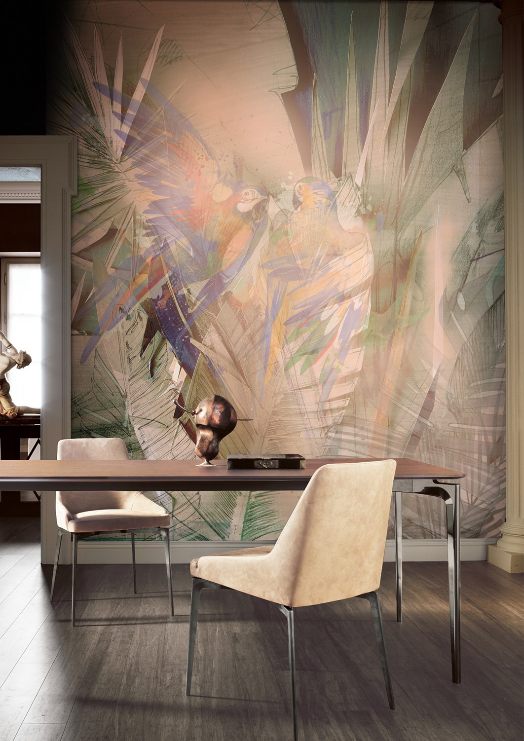 Tropical wallpaper, eco-friendly, PVC free and washable MODERN JUNGLE ...