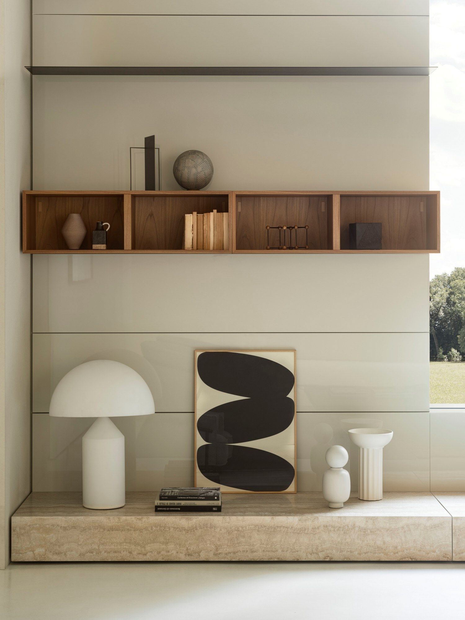 Sistema modulare di contenitori, piani d'appoggio e Tv MODERN By Porro ...