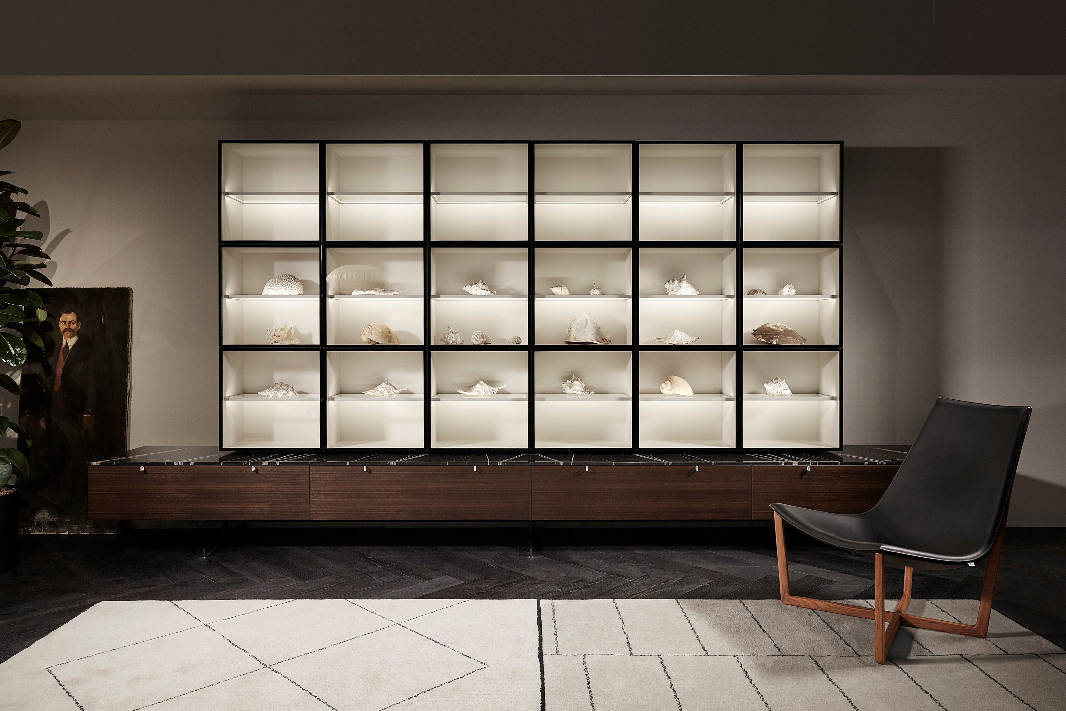 Modular Storage wall MODERN By Porro design Piero Lissoni