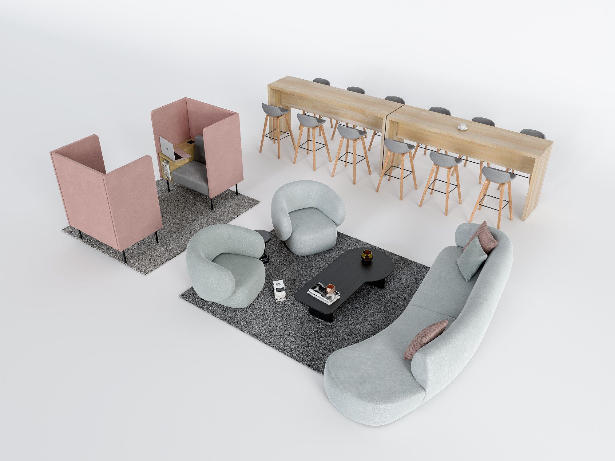 MODO POD | Office booth Fabric office booth By grado design | design ...