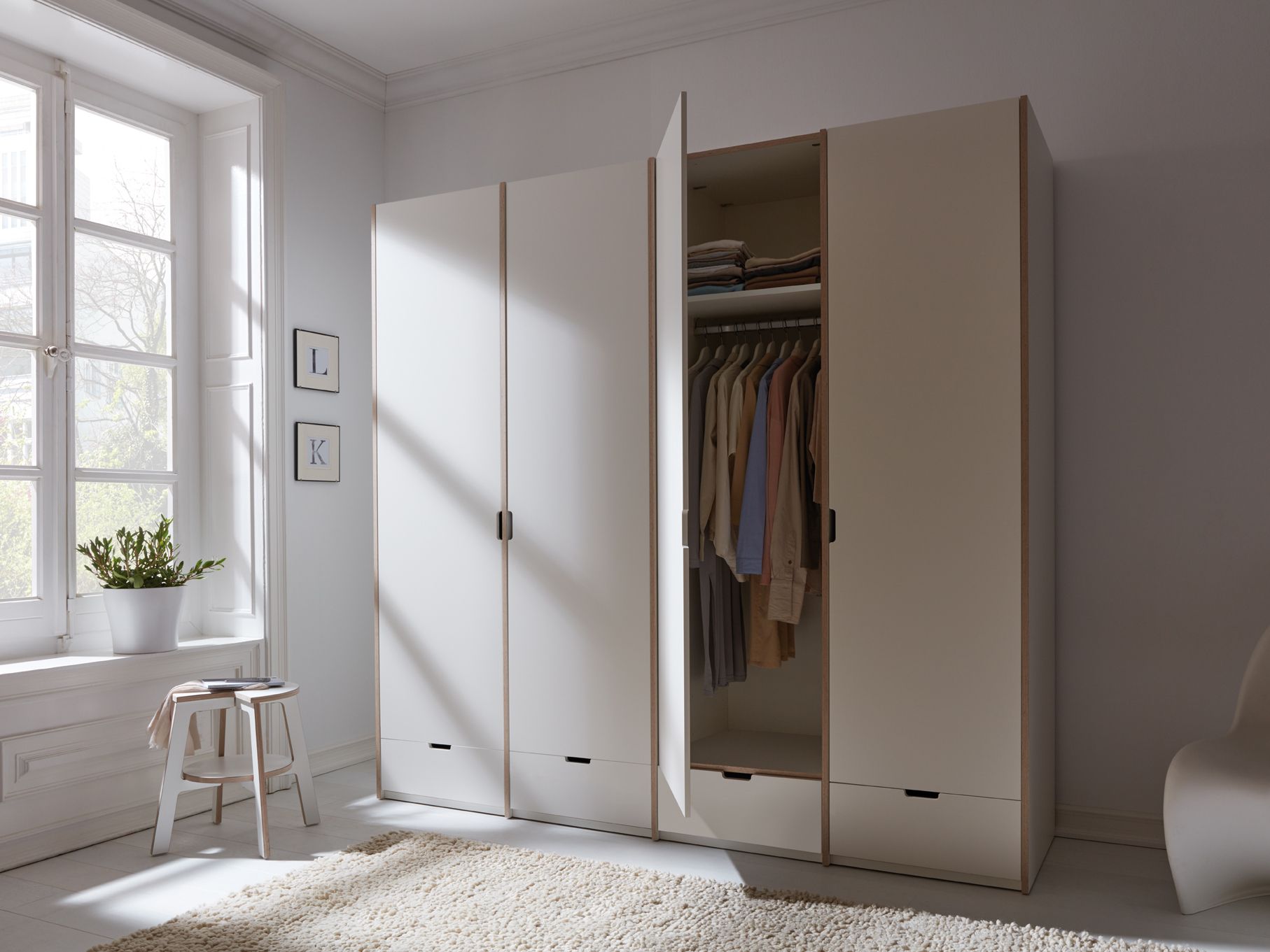 MODULAR PLUS Sectional wardrobe By Müller Small Living | design Rolf Heide