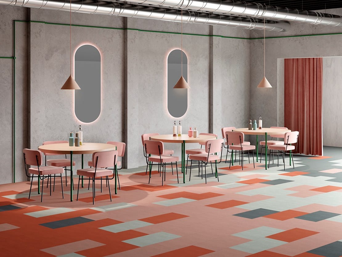 LVT flooring MODULEO 55 TILE - DESERT CRAYOLA By IVC Commercial